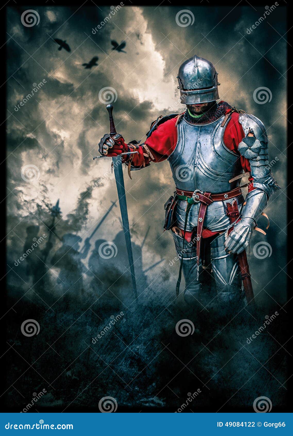 Medieval Knight Poster Stock Photo | CartoonDealer.com #49084122