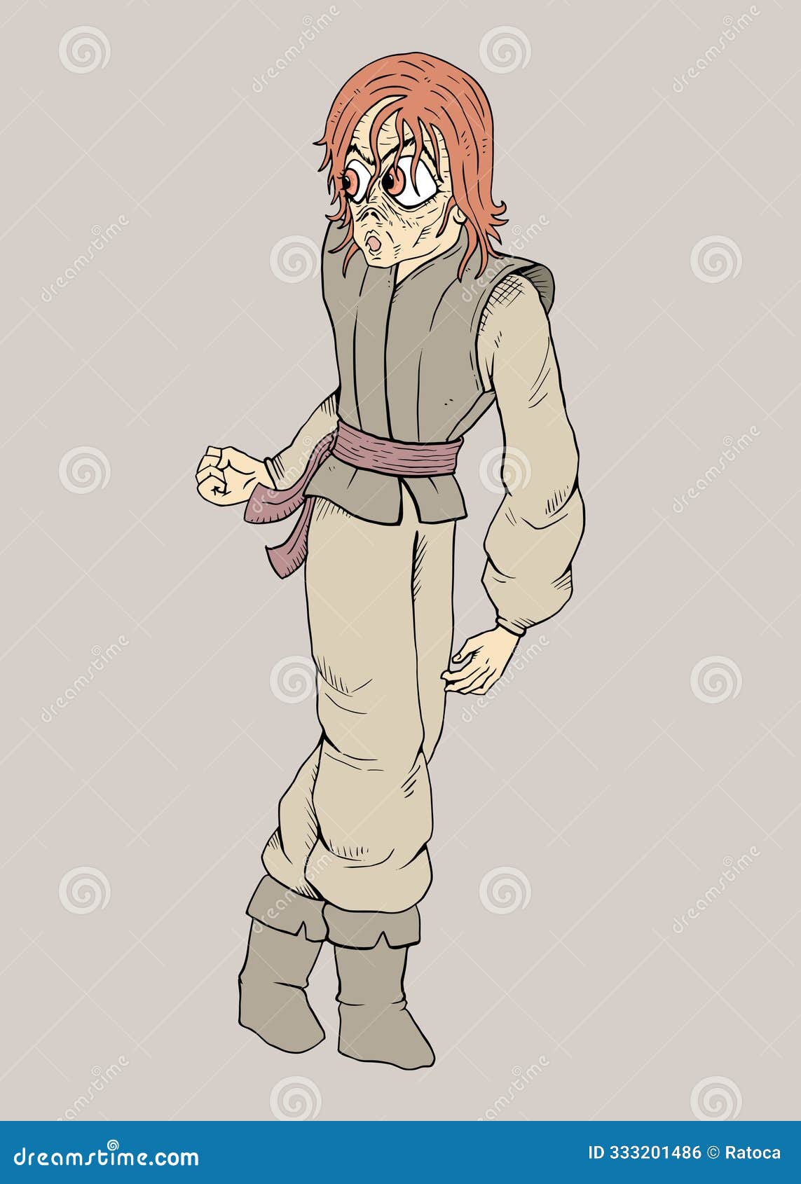 Medieval man draw stock illustration. Illustration of people - 333201486