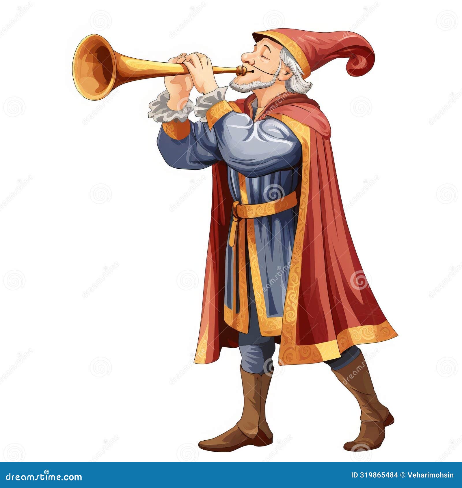 Medieval Herald Vector Illustration | CartoonDealer.com #11296374