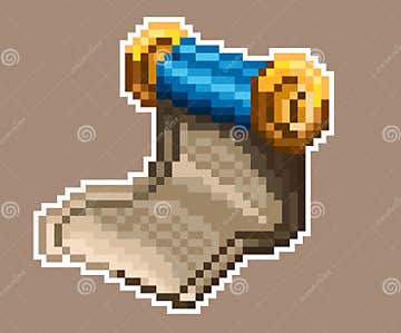 Medieval Manuscript,pixel Art, Editable Vector Illustration, Ancient ...