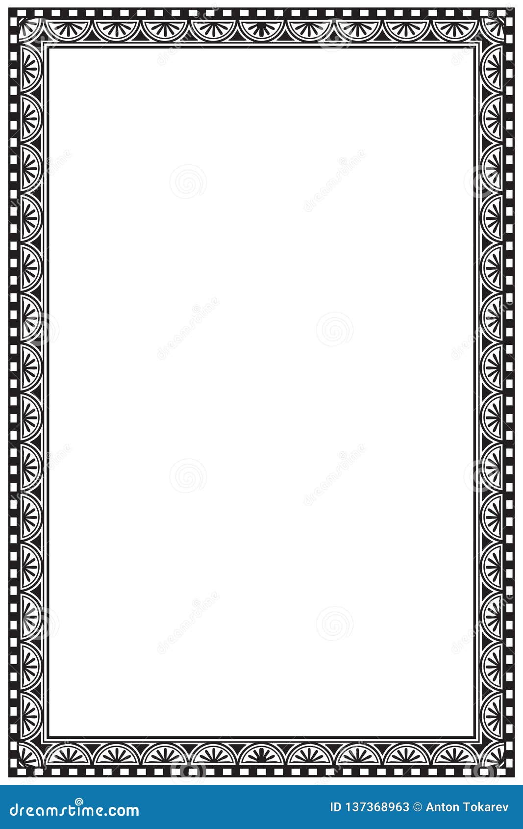 Medieval Manuscript Style Rectangular Frame. Gothic Style Pointed Arch ...