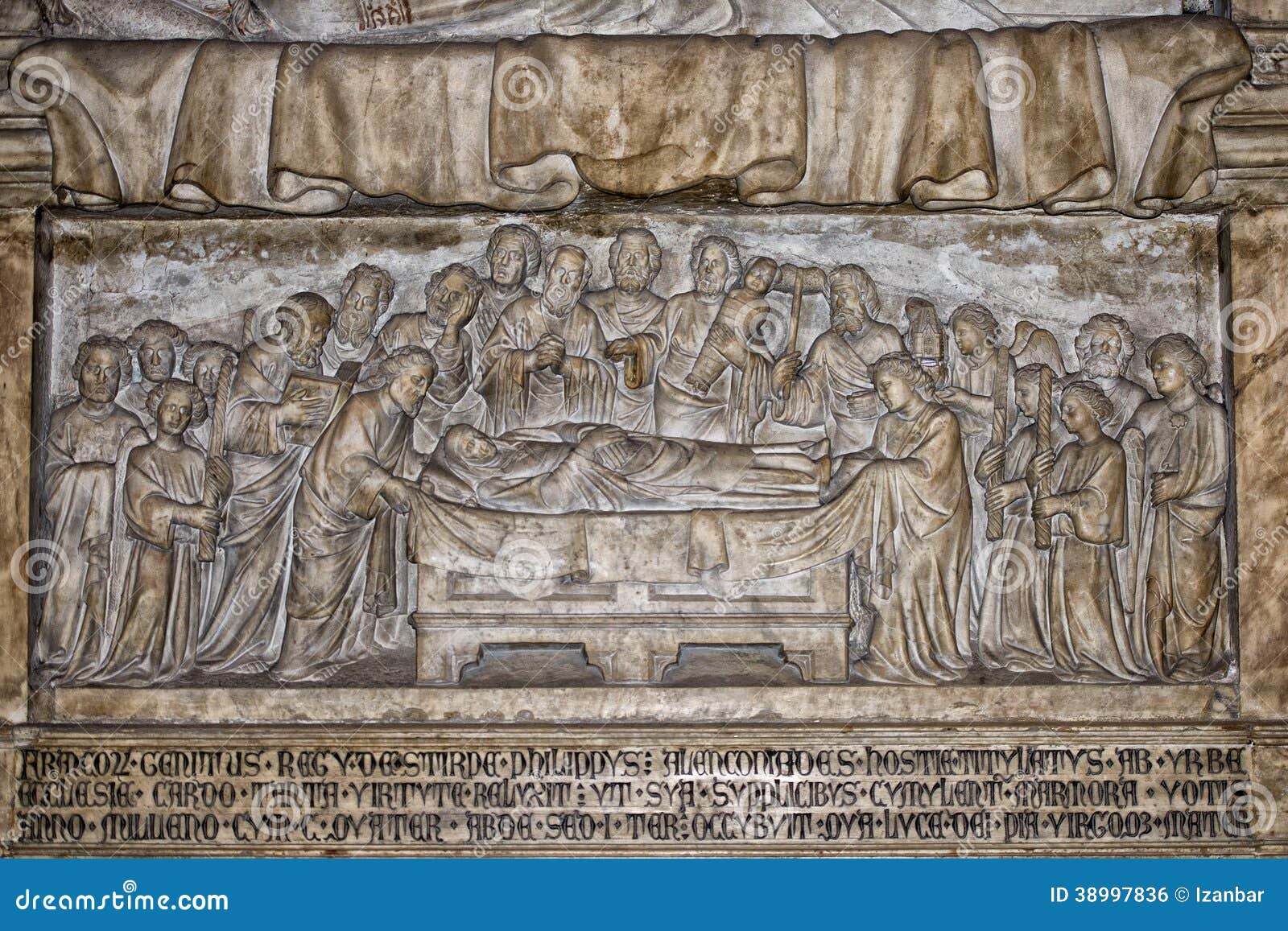 Medieval marble bas relief stock photo. Image of christ - 38997836