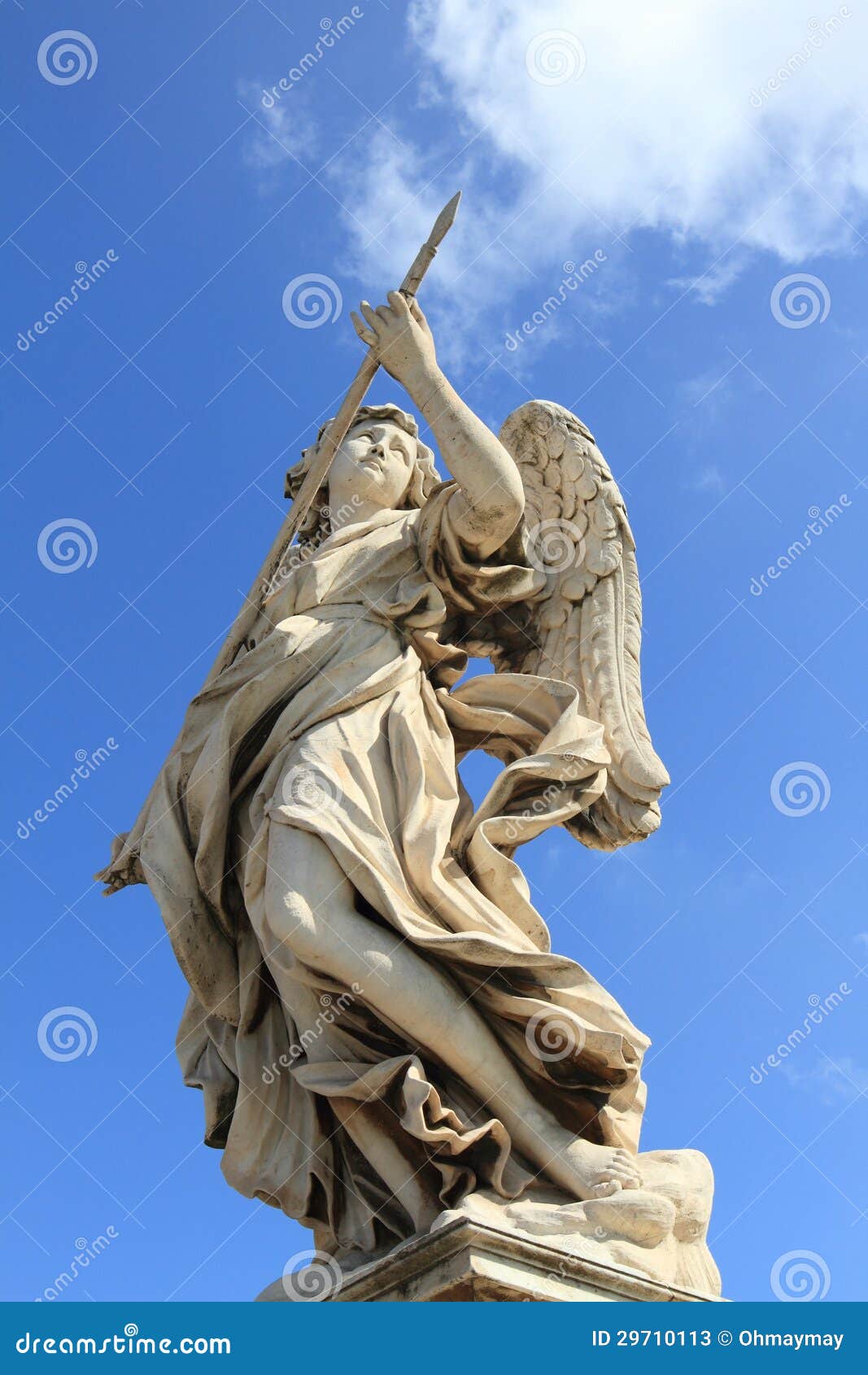 Angel pointing at the sky stock image. Image of sculpture - 29710113