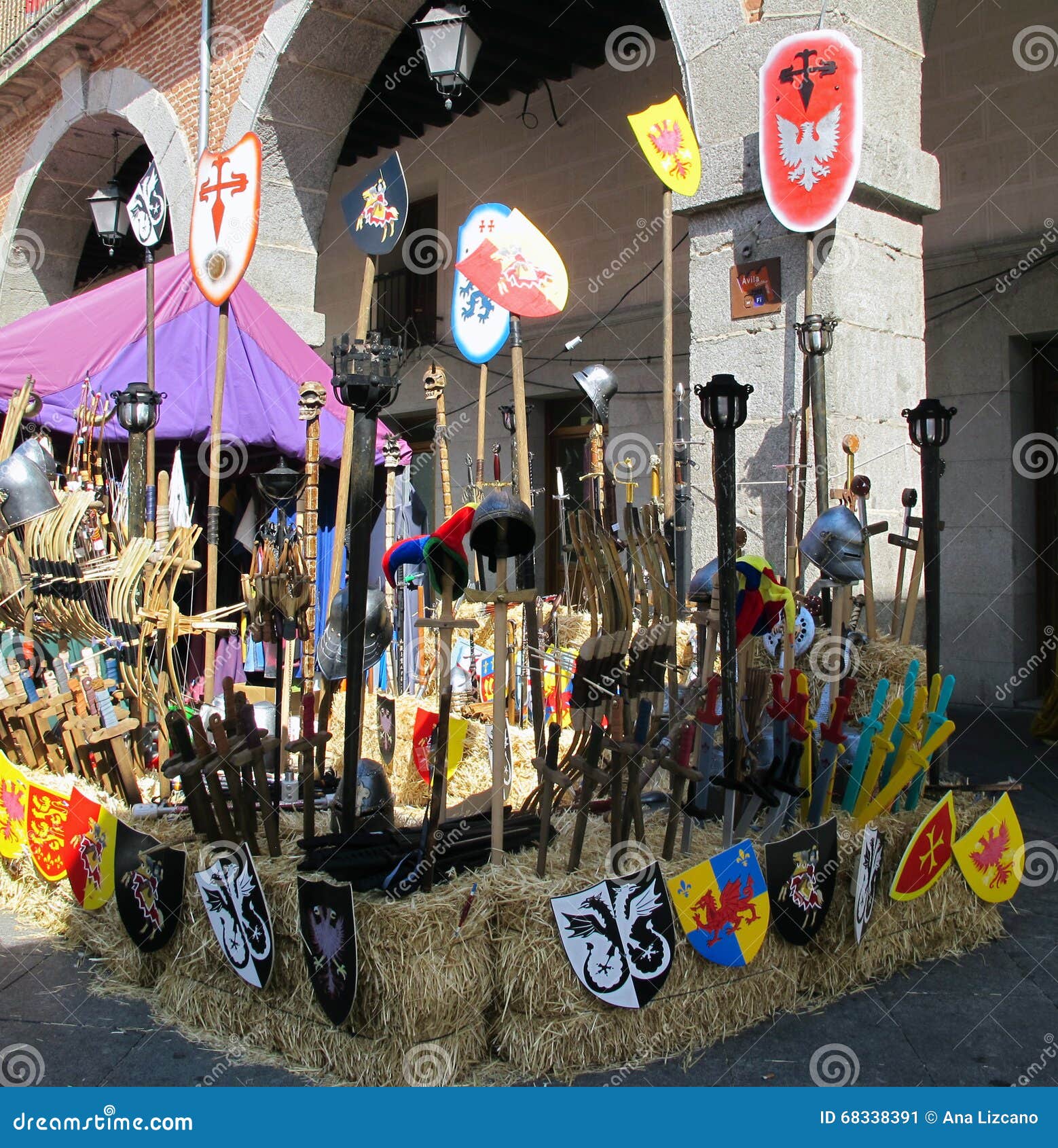 Medieval market editorial photo. Image of historic, souvenir - 68338391