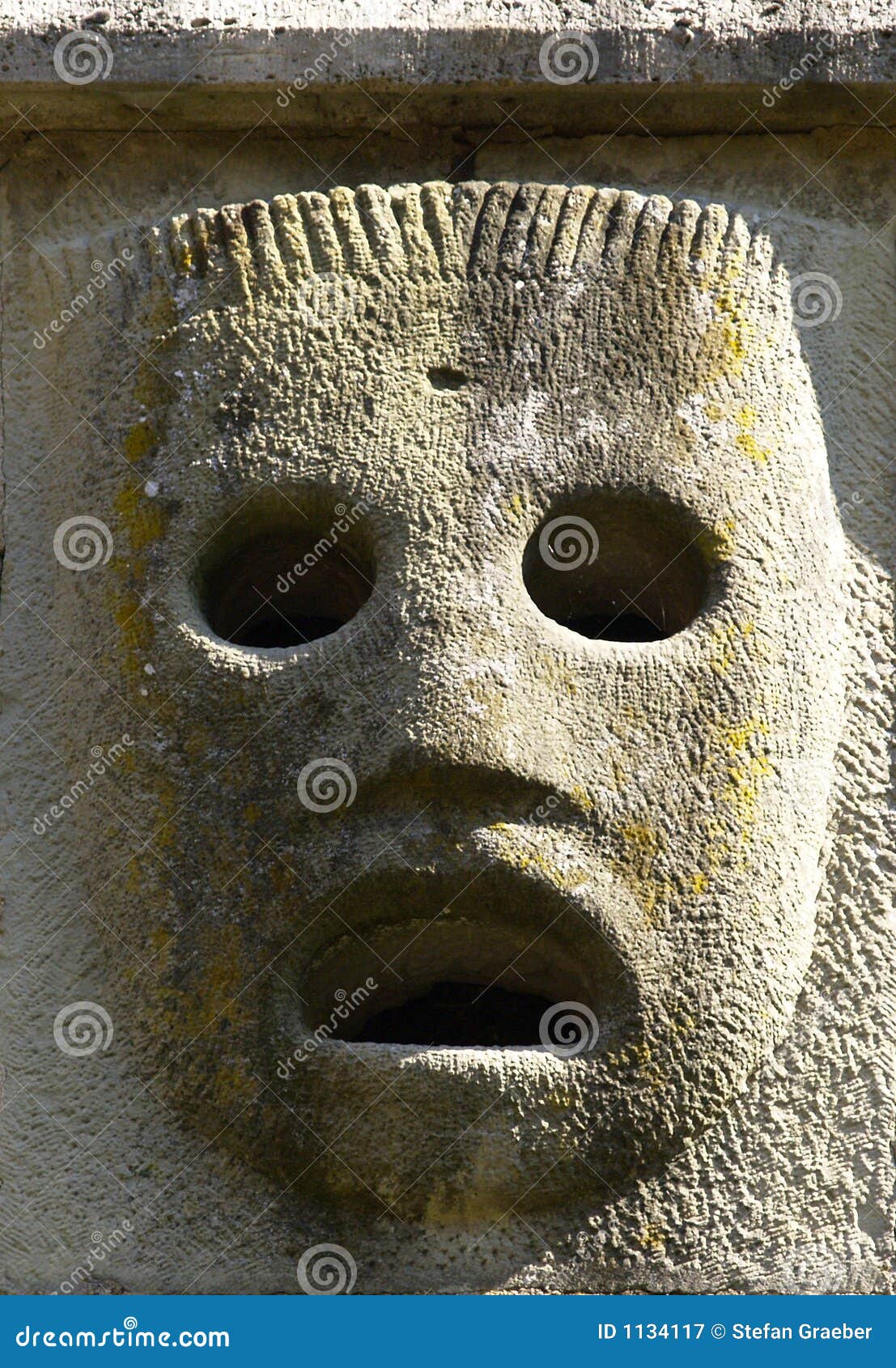 Medieval Mask And Objects Hanged In A Stall During A Medieval Ma Stock ...
