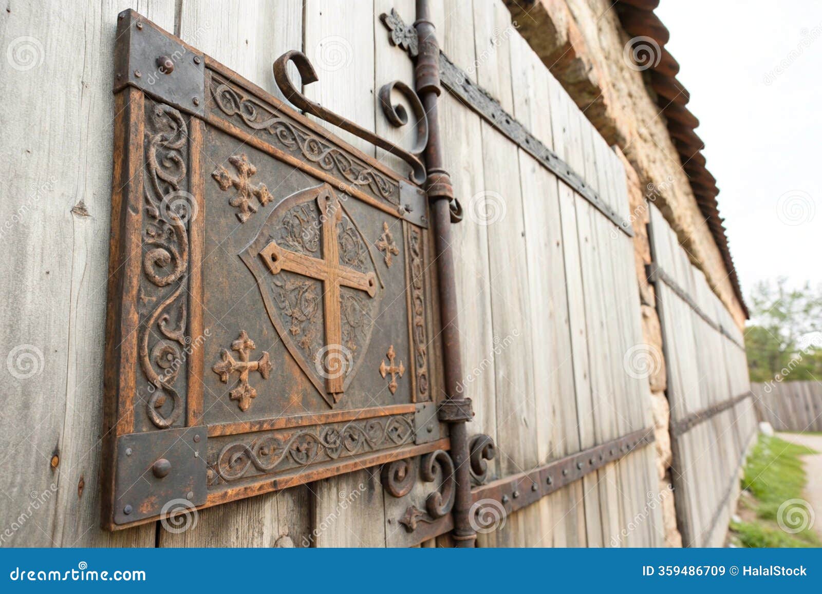 Medieval Metal Wall Background. Metal Medieval Armored Wall Background ...