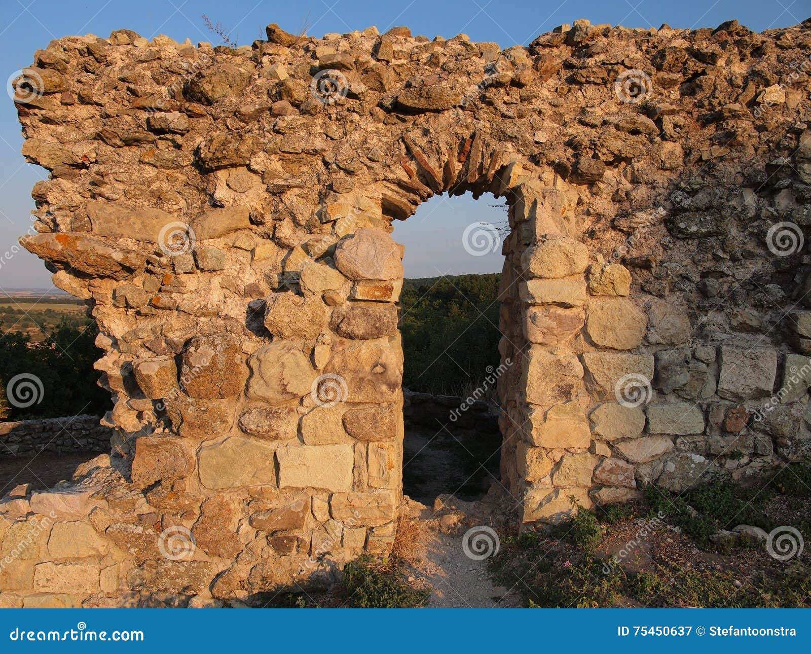 The Medieval Mezek Fortress (Bulgaria) Stock Image - Image of fortress ...
