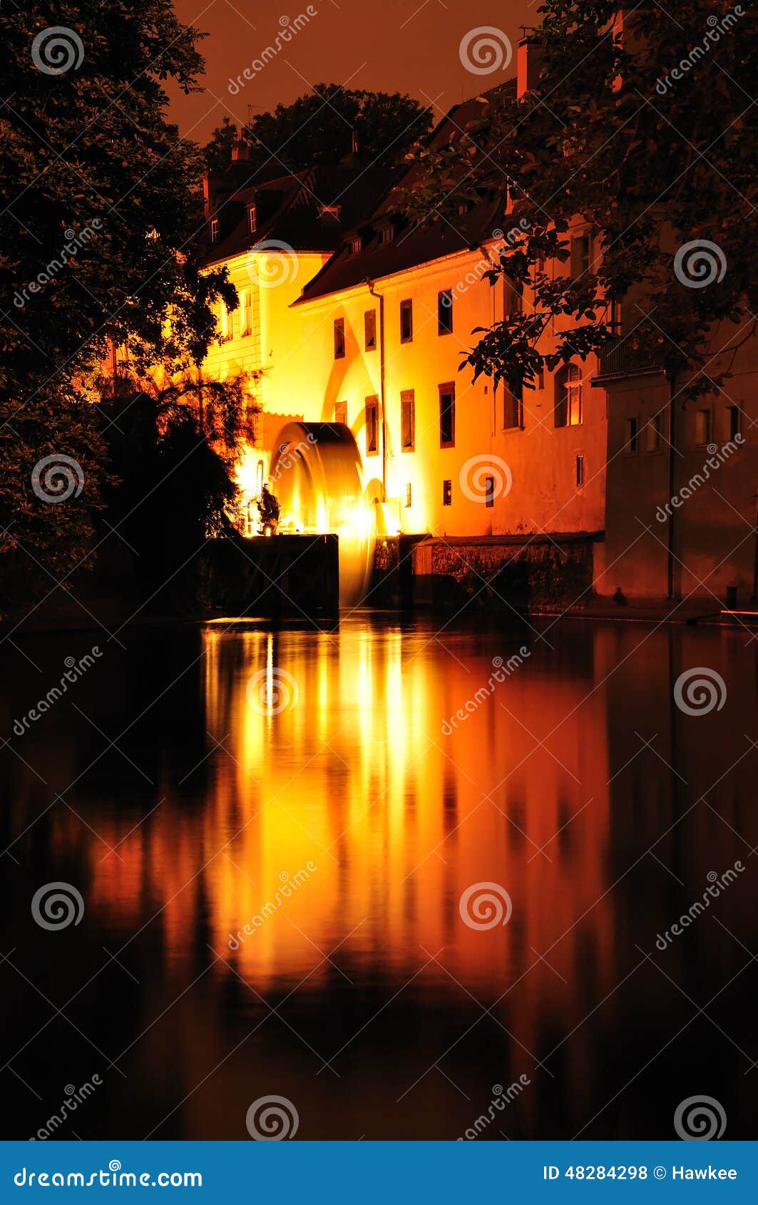 Medieval Mill on Certovka Channel, Prague Stock Photo - Image of deep ...
