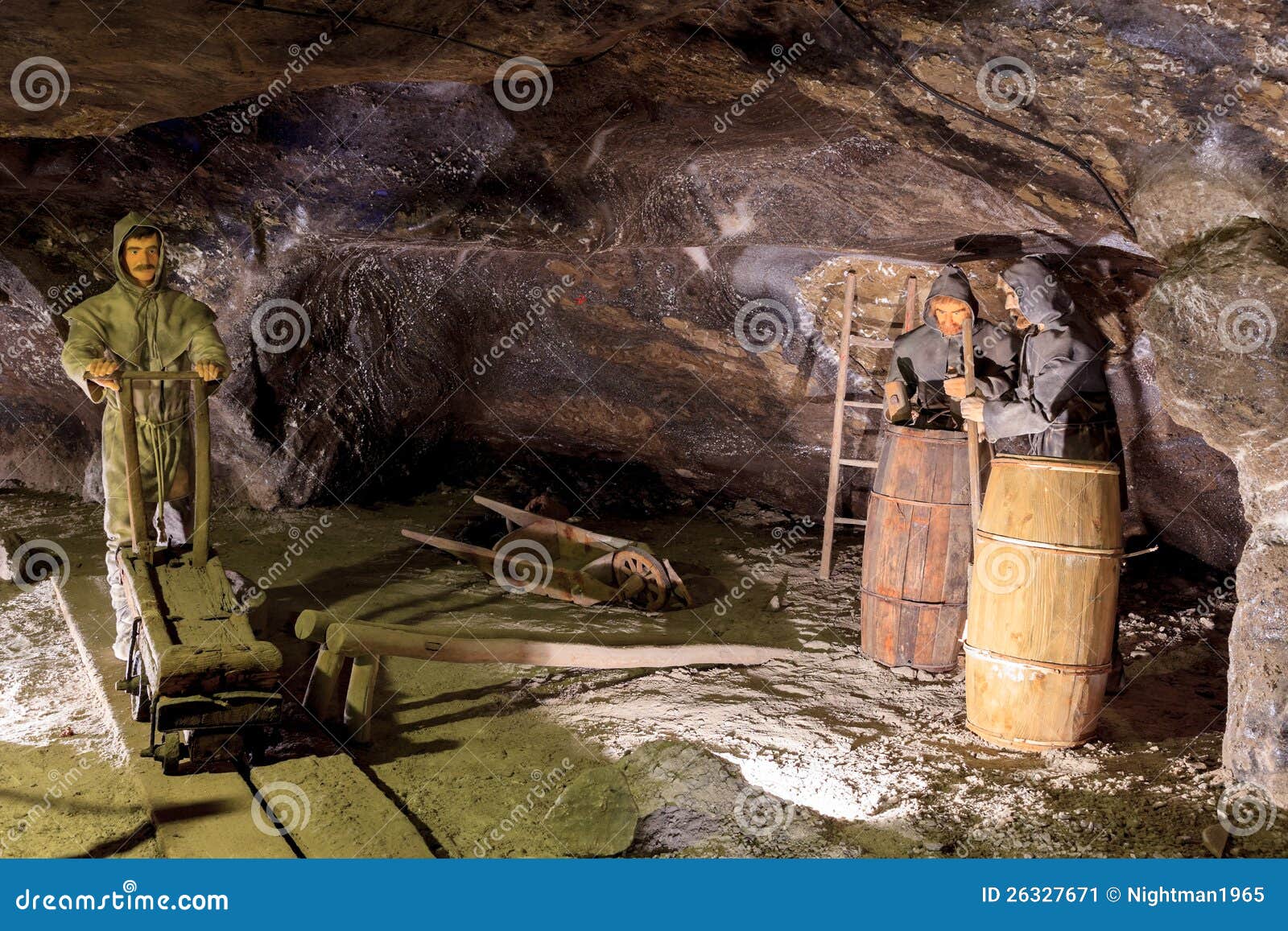Miners At WIeliczka Salt Mine, Poland Editorial Photo | CartoonDealer ...