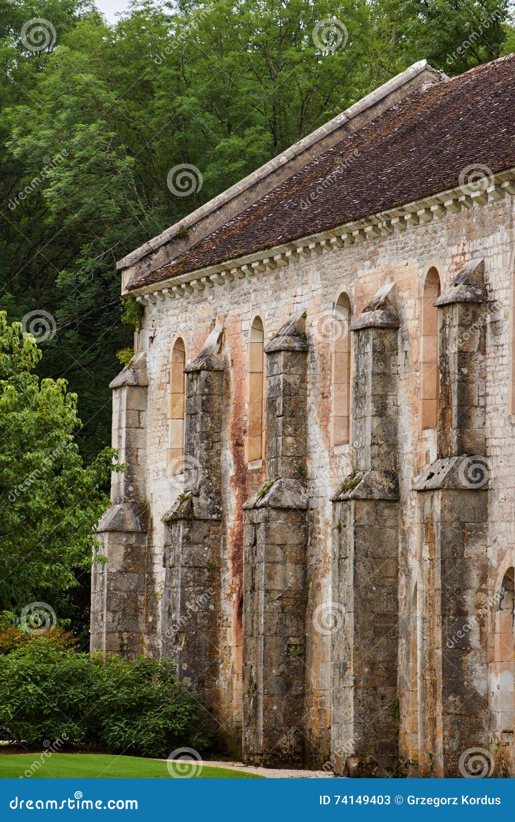 Medieval Monastery Building Stock Image - Image of tree, france: 74149403
