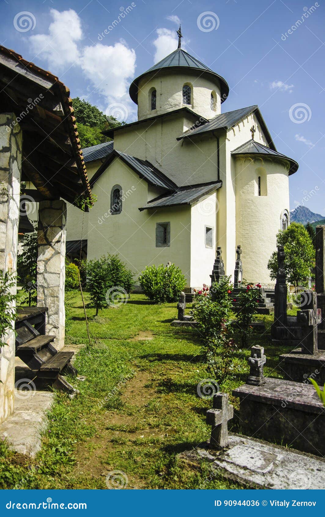 The Medieval Monastery stock photo. Image of christian - 90944036