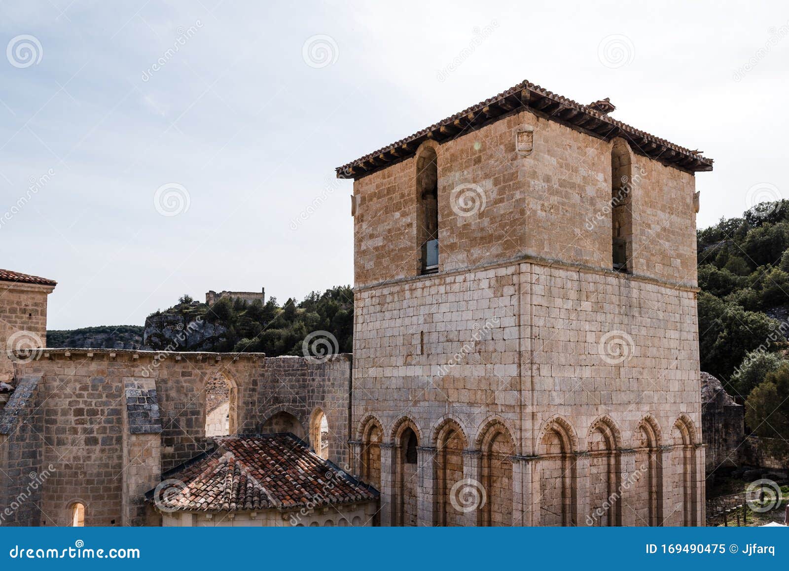 Medieval Monastery of San Pedro De Arlanza in Burgos Stock Image ...