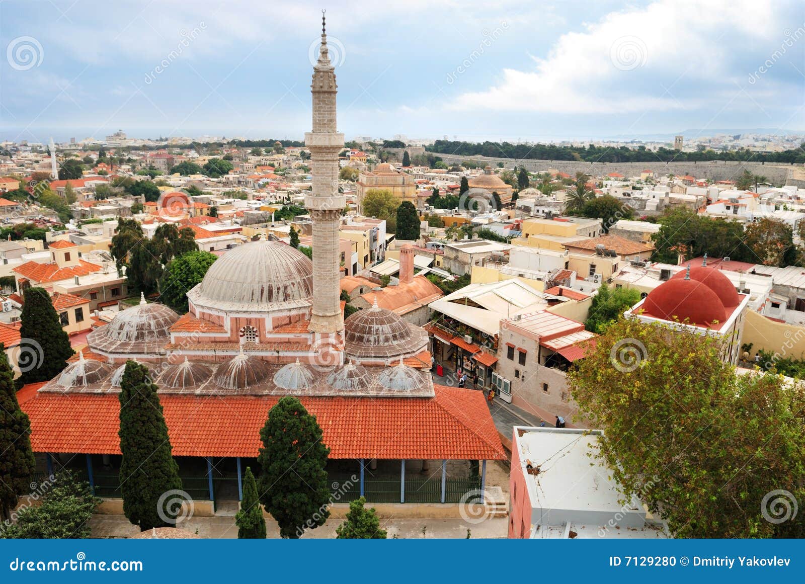 Medieval Mosques in Rhodes (Greece) Stock Photo - Image of middle, fort ...