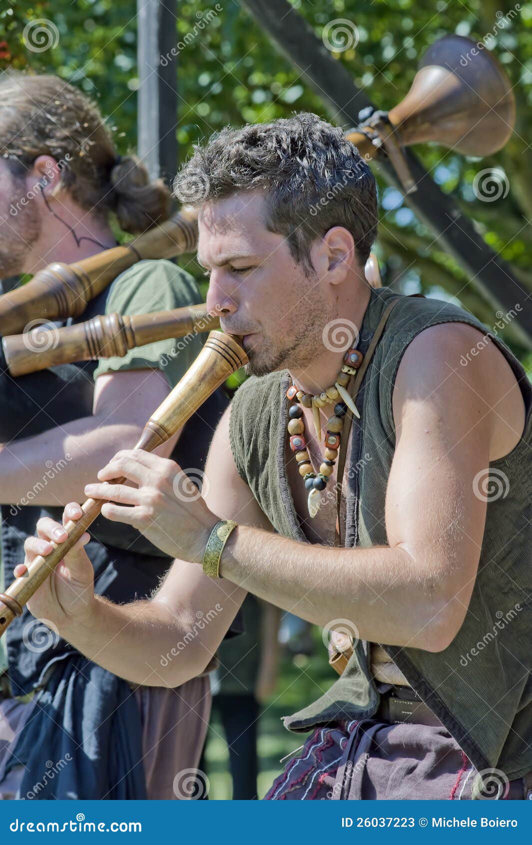 Medieval musician editorial stock photo. Image of music - 26037223