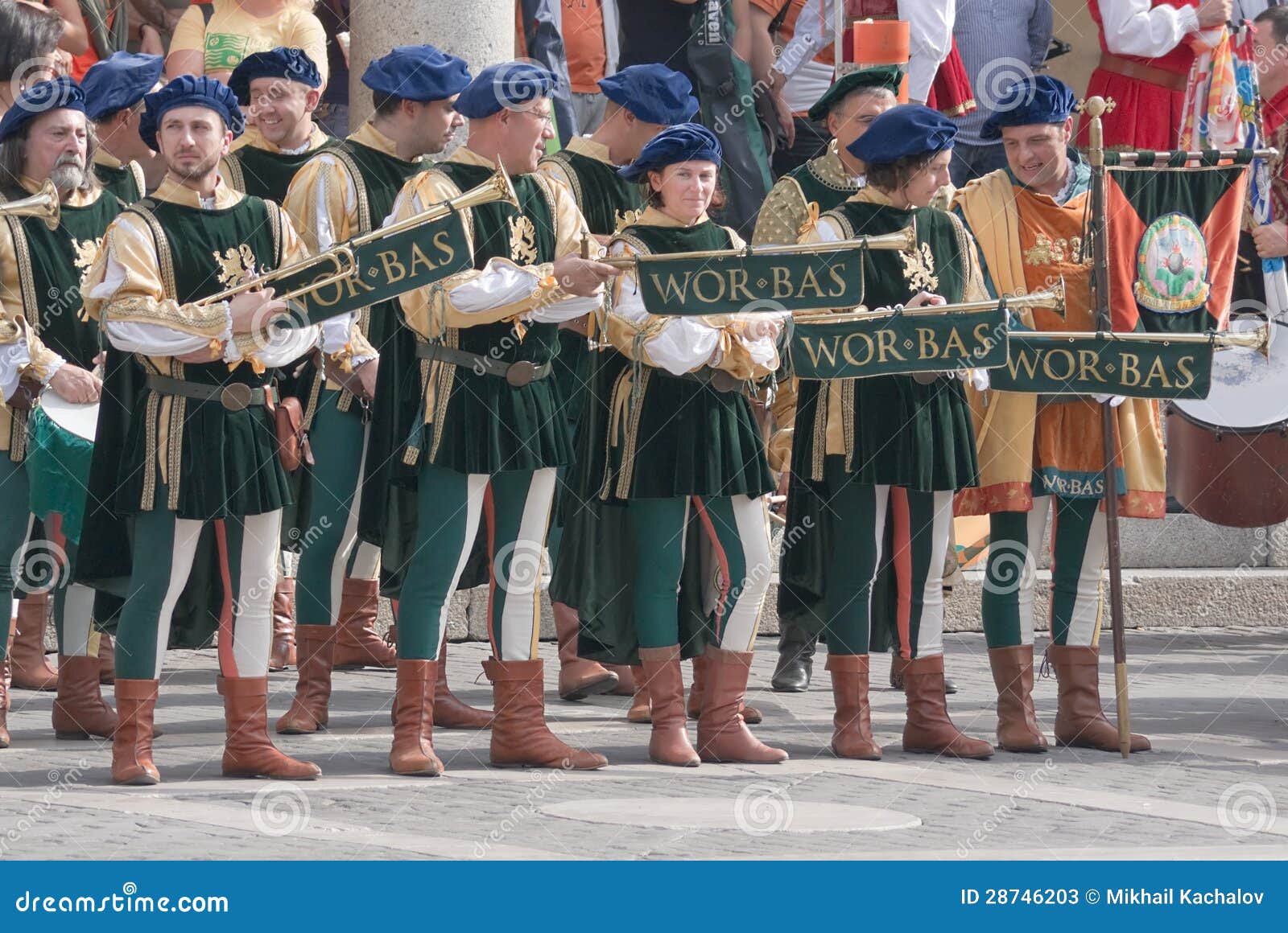 Medieval musicians editorial stock photo. Image of europe - 28746203