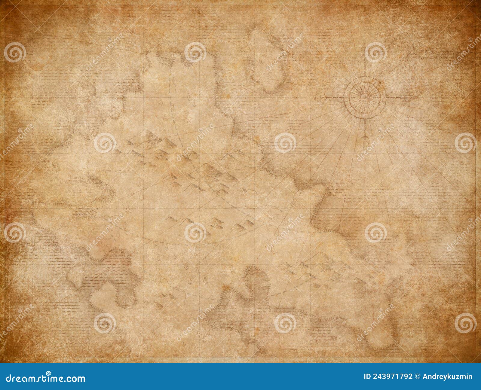 Abstract Medieval Nautical Map Background Stock Photo - Image of ...