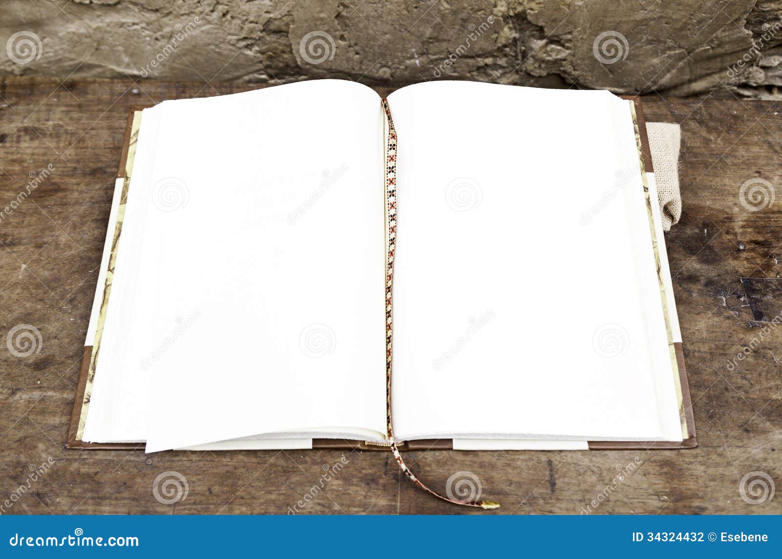 Medieval Blank Sheet Rolled Paper Quill On Wicker Wooden Backgro Stock ...