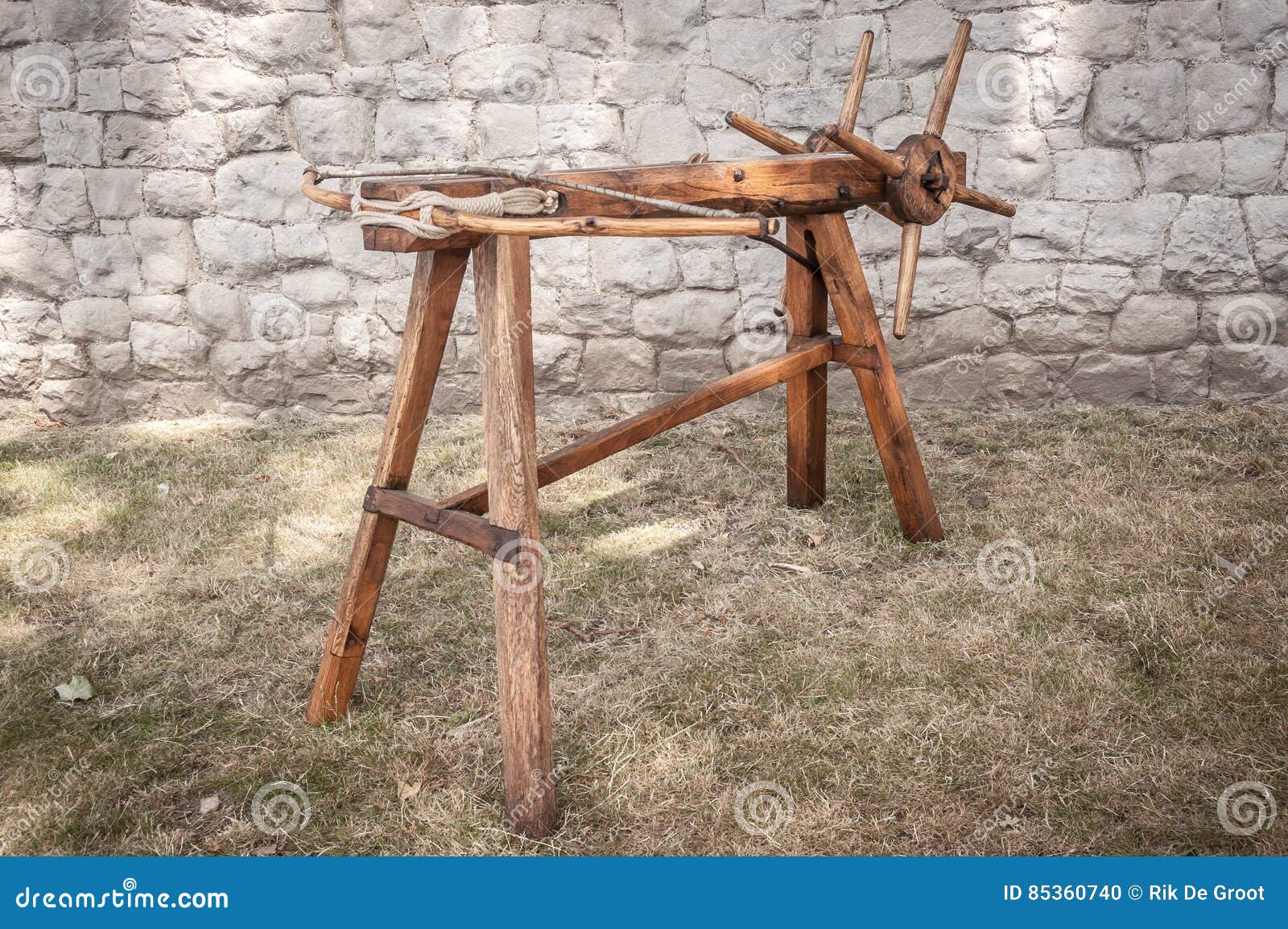 Medieval Old Bow in the Castle Stock Photo - Image of destination ...