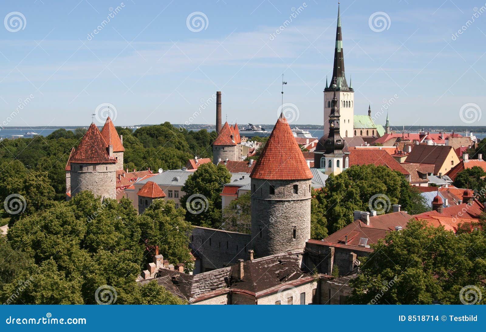 Medieval Old Town of Tallinn Stock Photo - Image of pituresque, tower ...