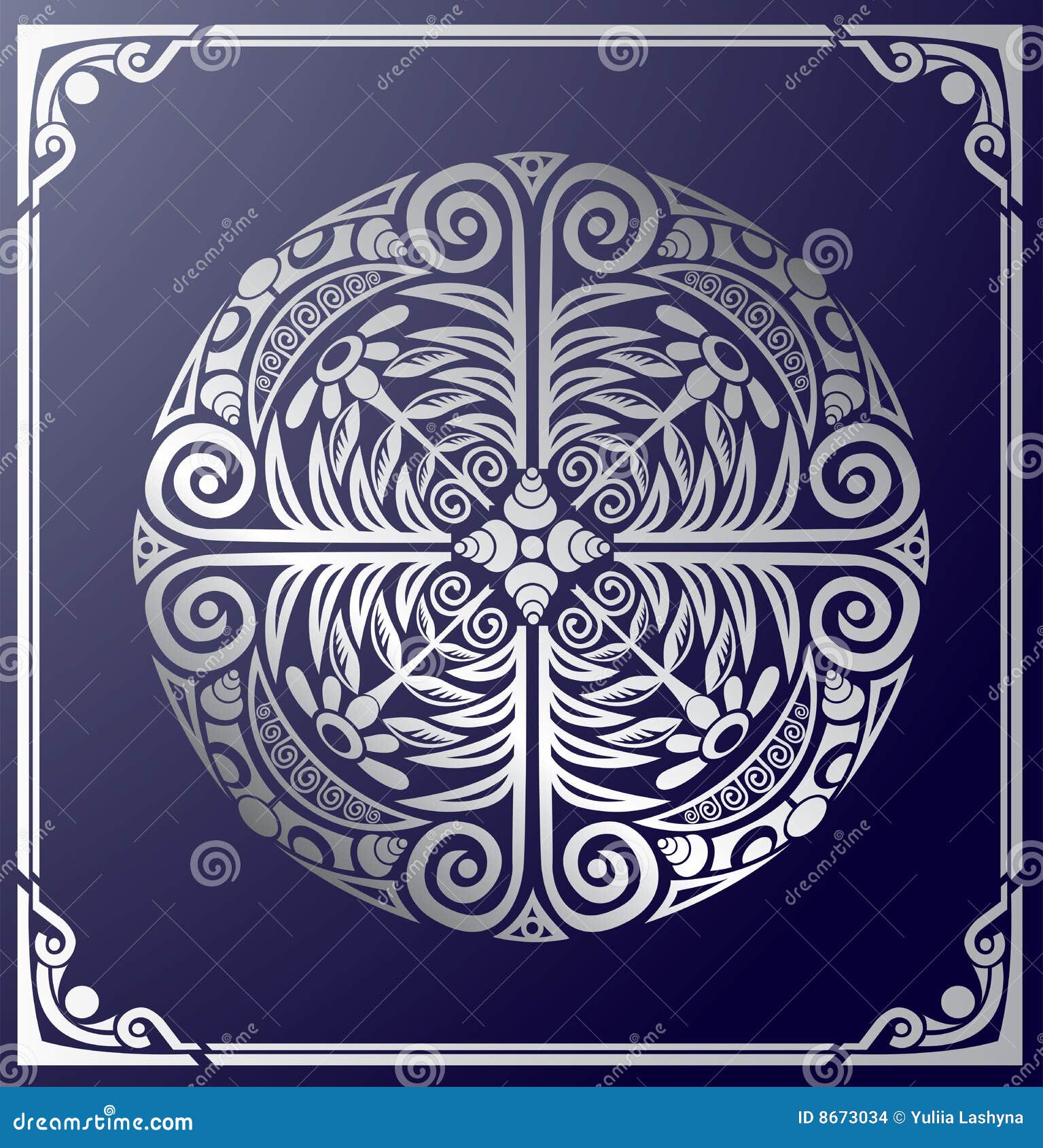 Medieval ornament stock vector. Illustration of decoration - 8673034