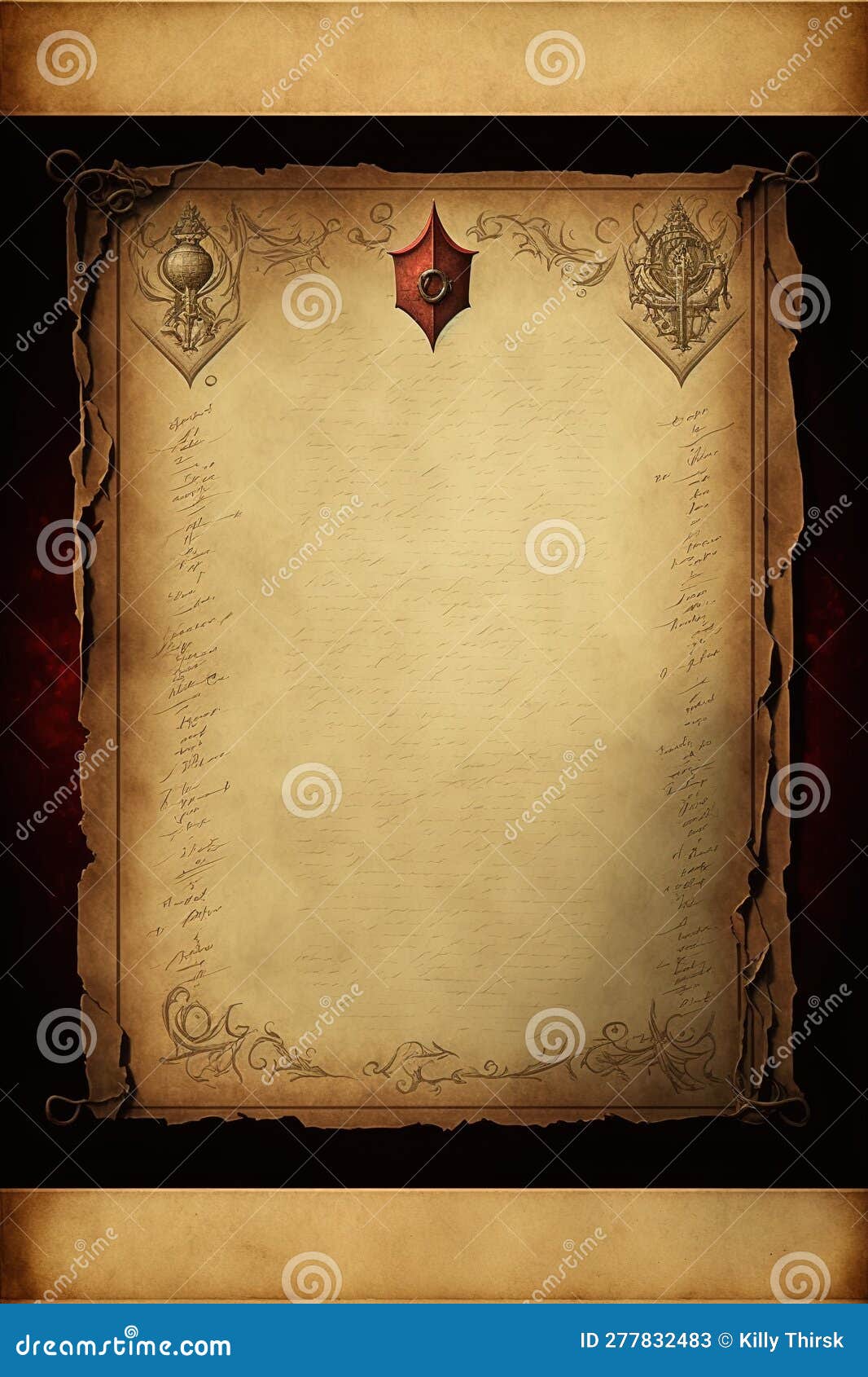 Medieval Paper Texture 009 - AI Generated Illustration Stock ...