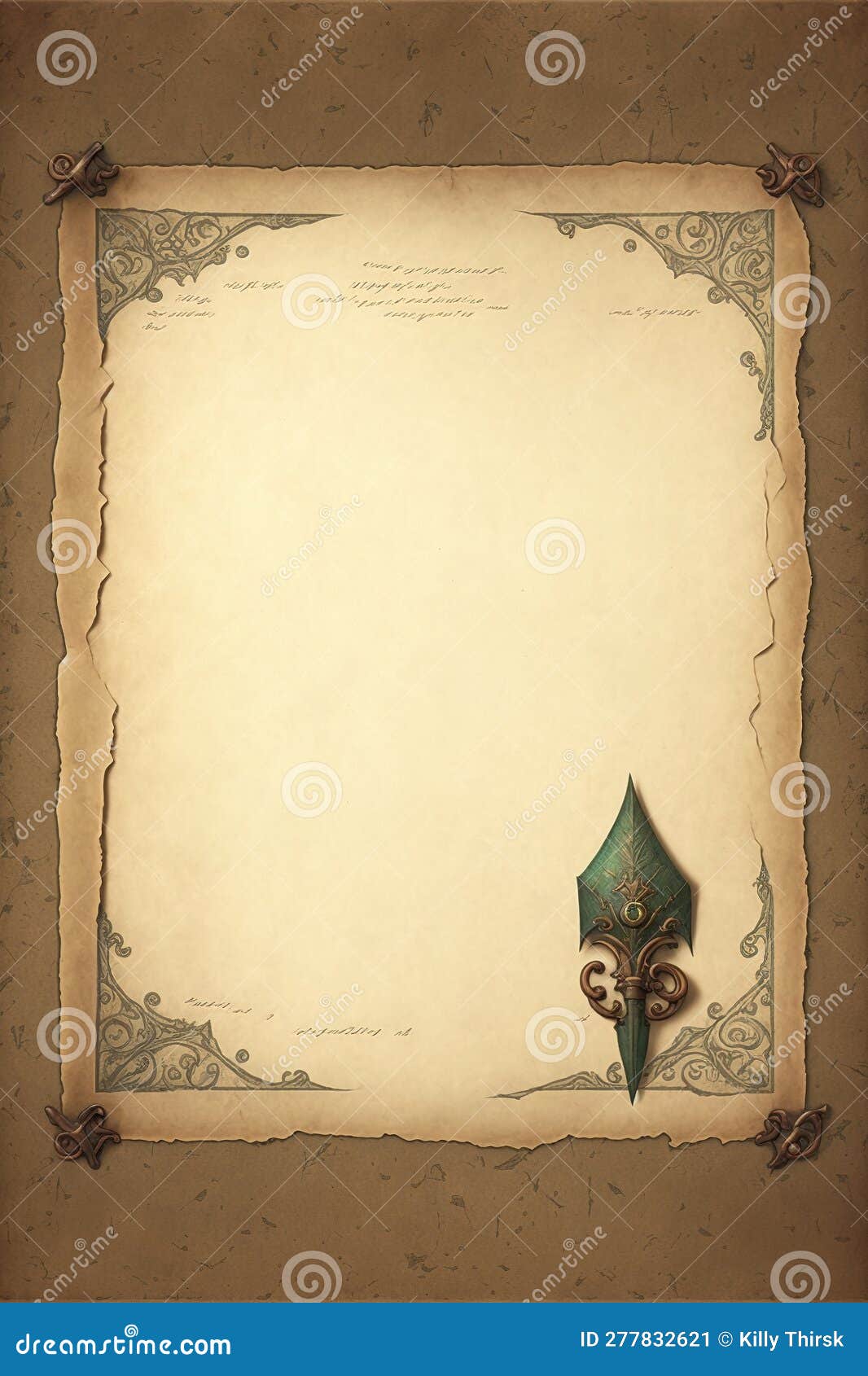 Medieval Paper Texture 007 - AI Generated Illustration Stock ...