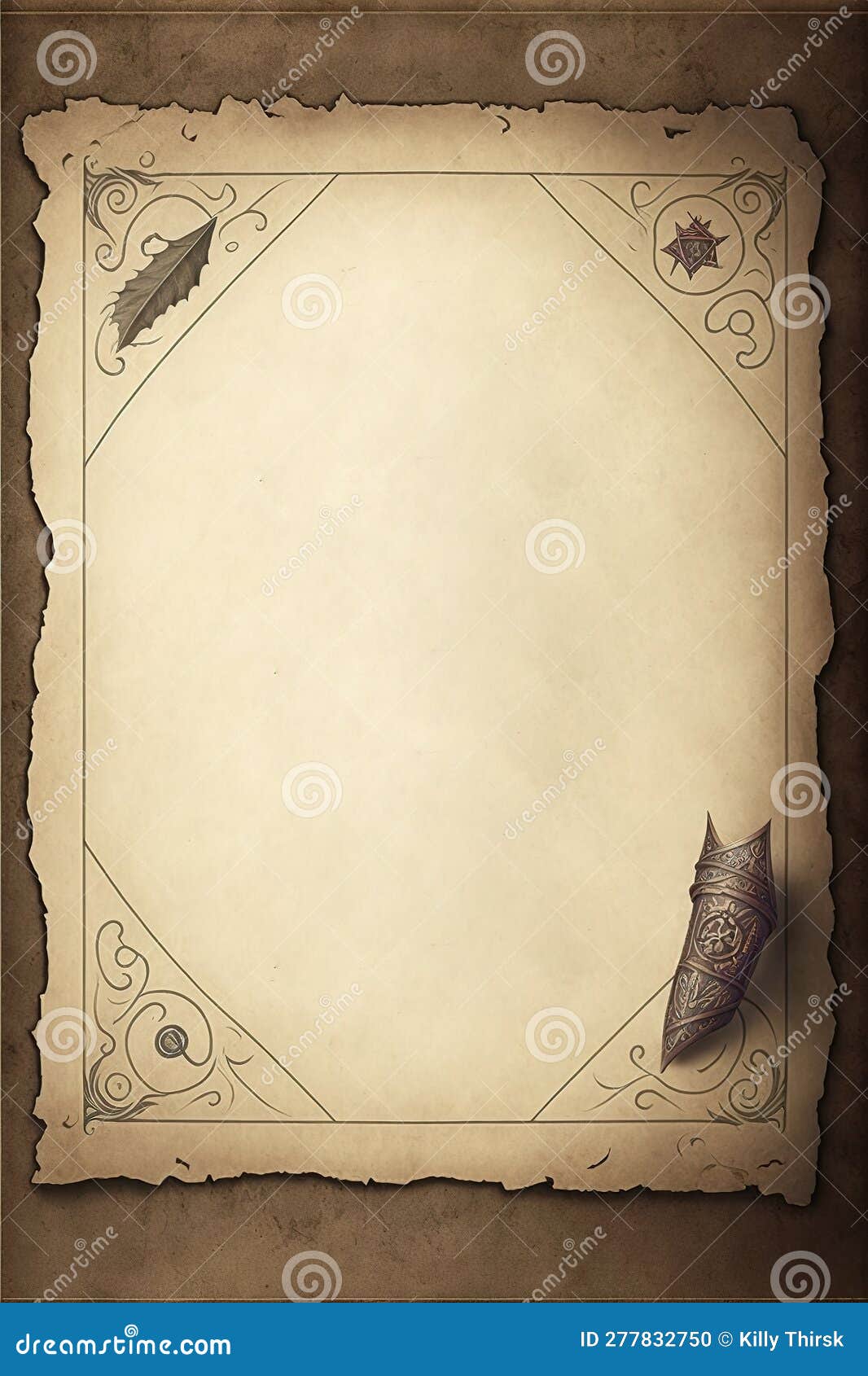 Medieval Paper Texture 005 - AI Generated Illustration Stock ...