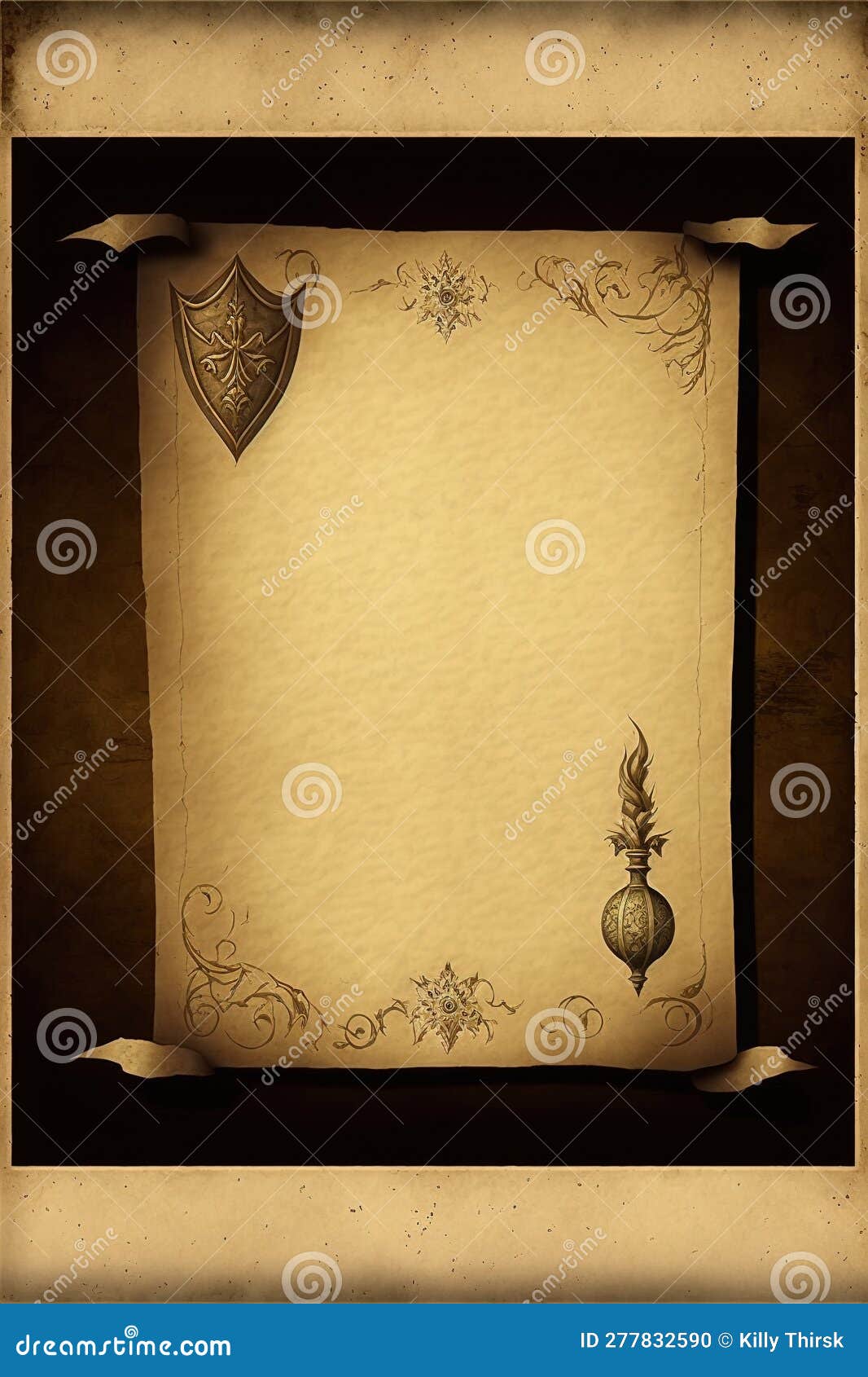 Medieval Paper Texture 008 - AI Generated Illustration Stock ...