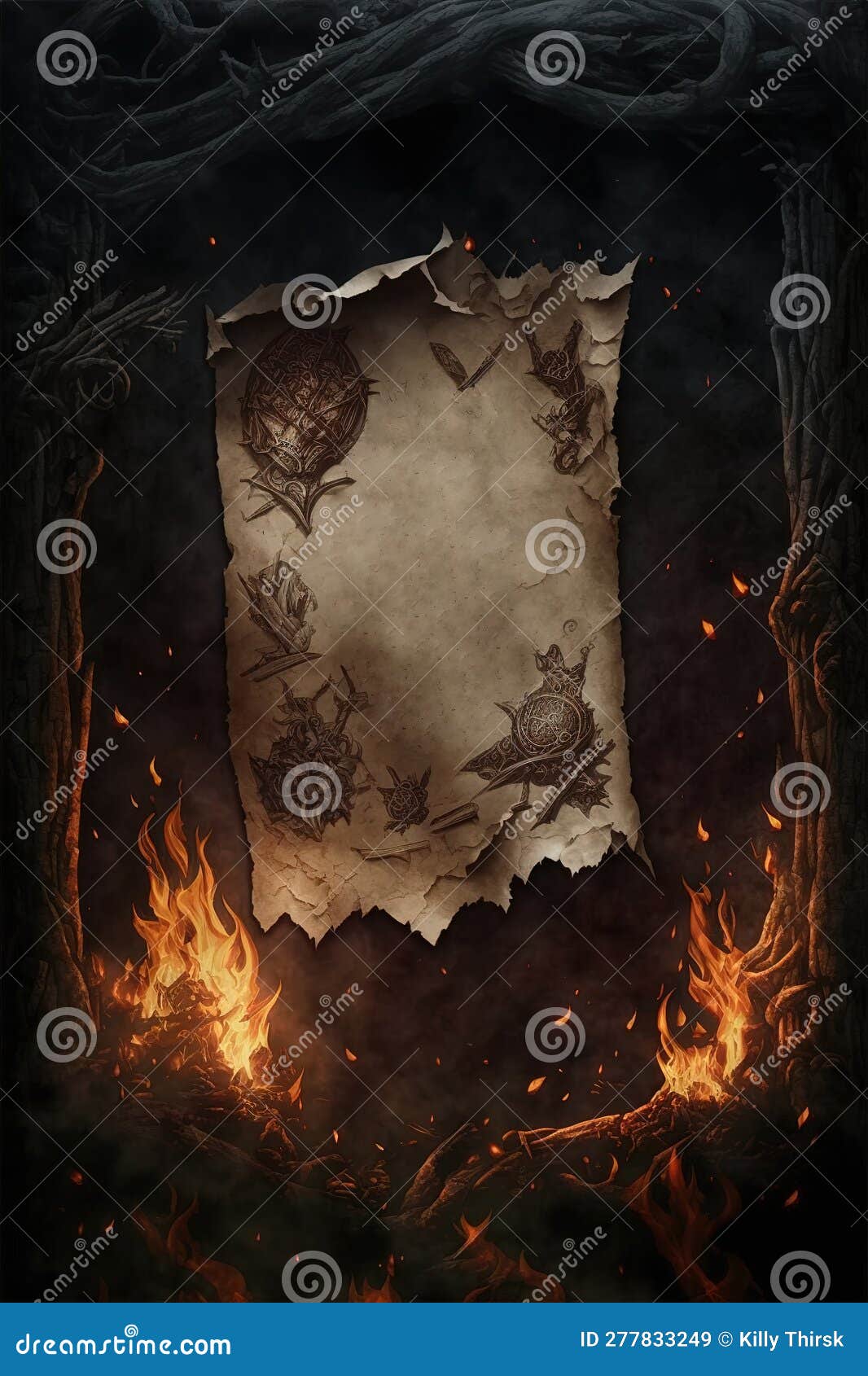 Medieval Paper Texture 003 - AI Generated Illustration Stock ...