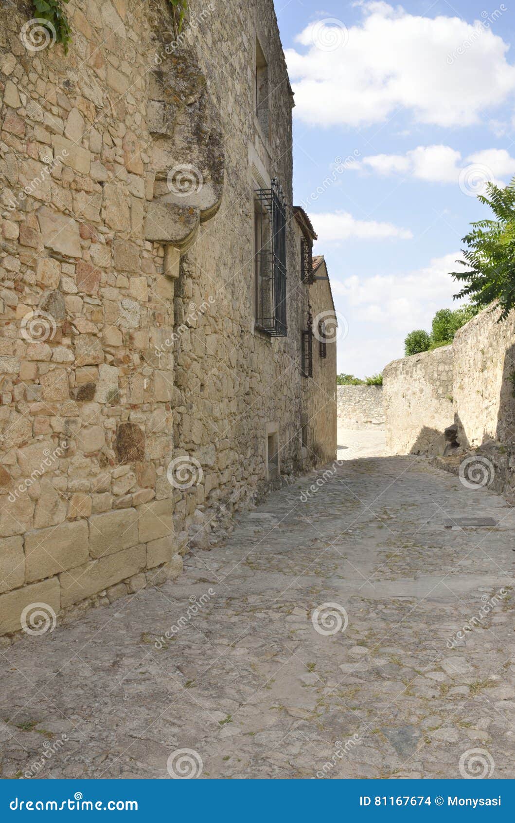 Medieval path stock photo. Image of europe, outside, stone - 81167674