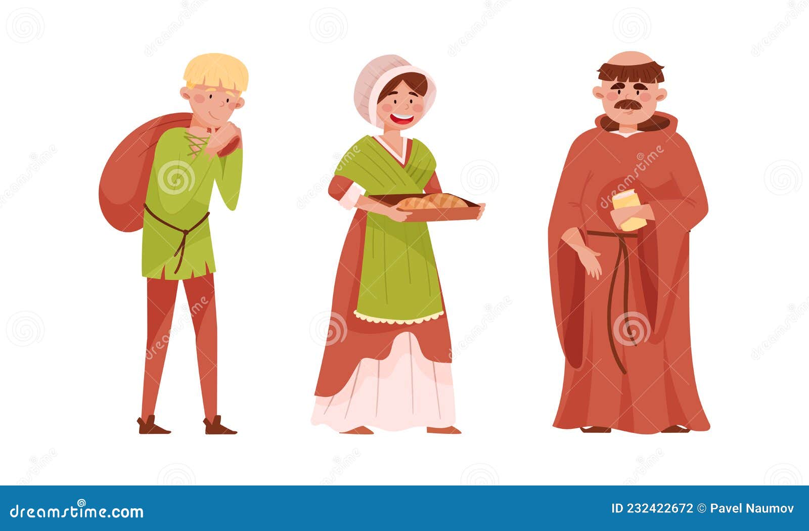 Medieval People Set. Peasants and Bishop European Middle Ages ... Medieval People Set. Peasants and Bishop European Middle Ages ...