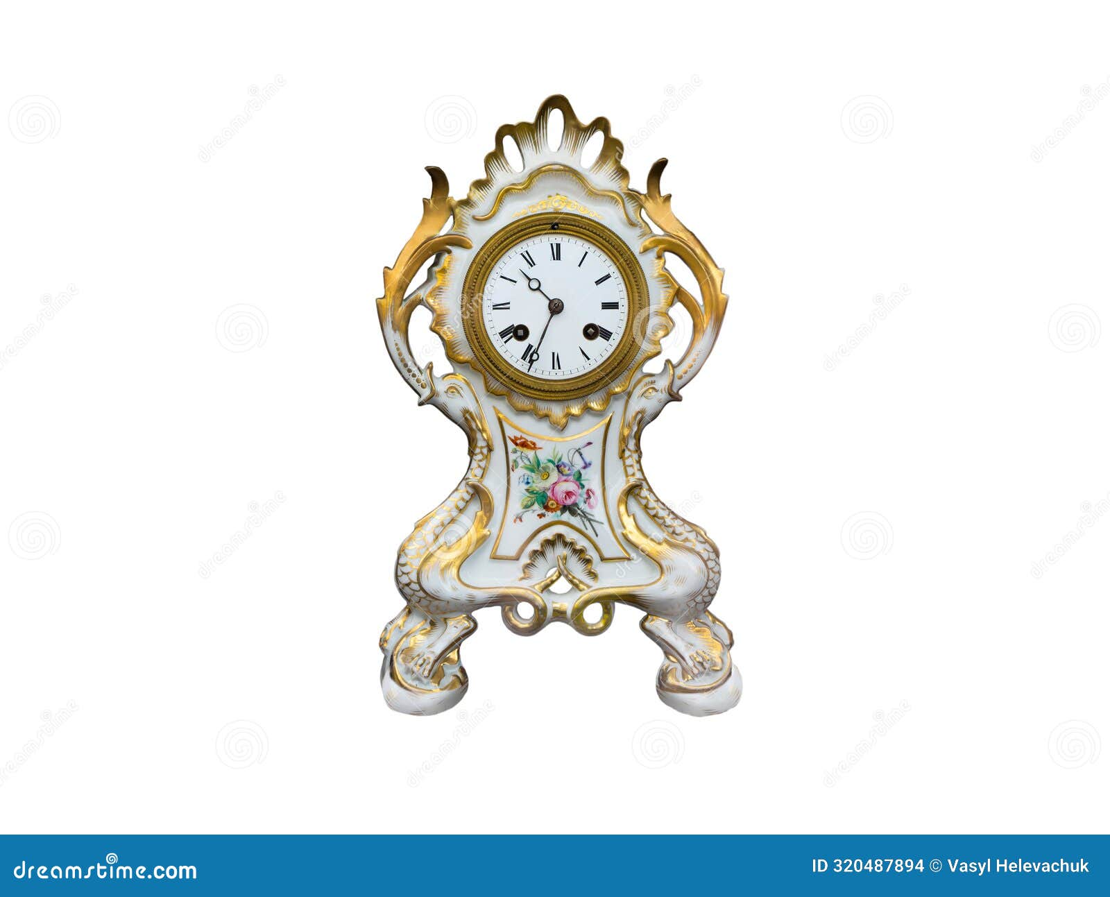 Medieval Enamel Clock Face With Moon Rotation Royalty-Free Stock Image ...
