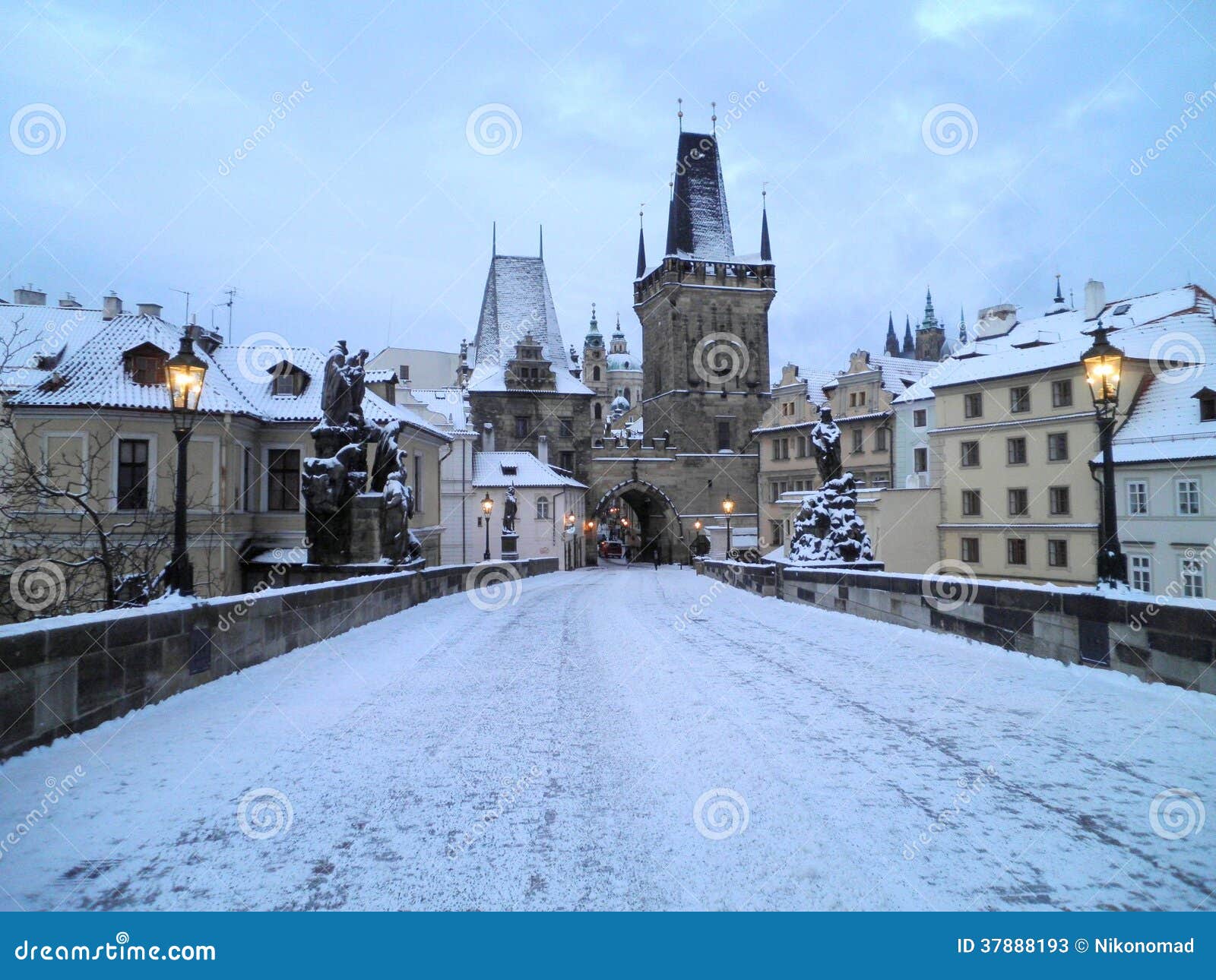 Medieval Prague stock image. Image of architecture, medieval - 37888193