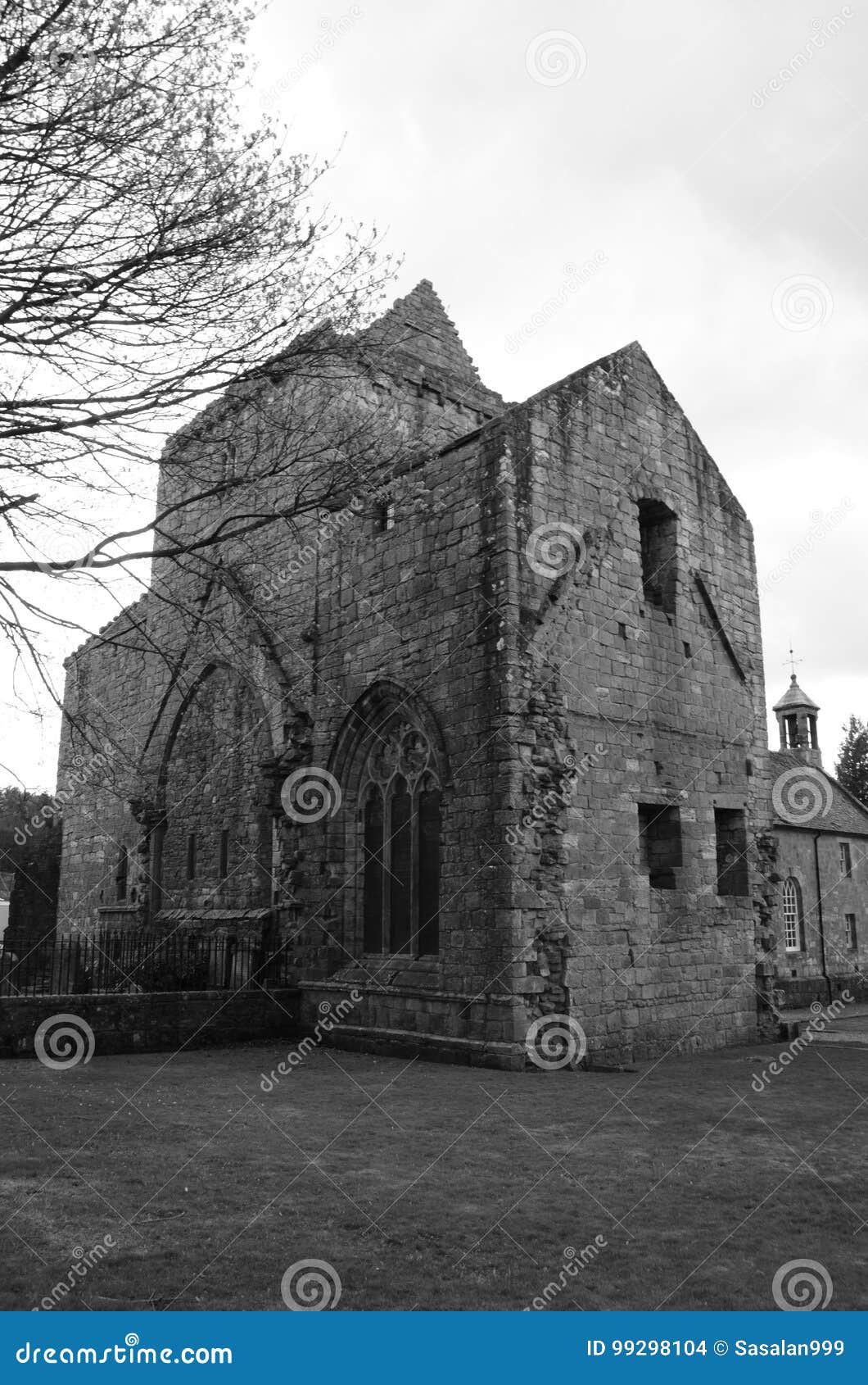 Medieval Preceptory stock photo. Image of cemetery, exterior - 99298104