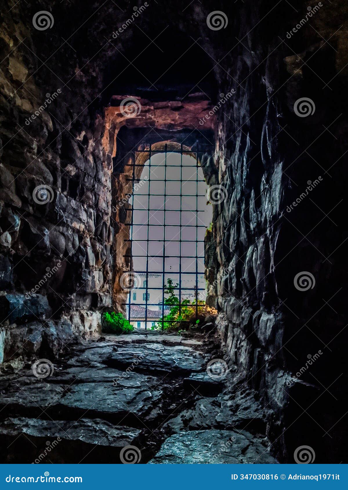 Medieval Prison in a Castle Stock Photo - Image of reflection, iron ...