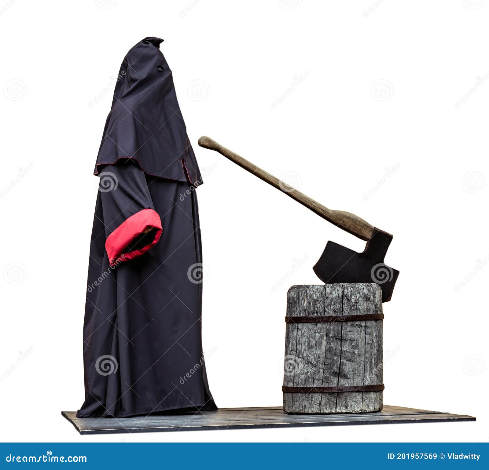 Medieval Public Executioner at Place of Separation of the Head from the ...