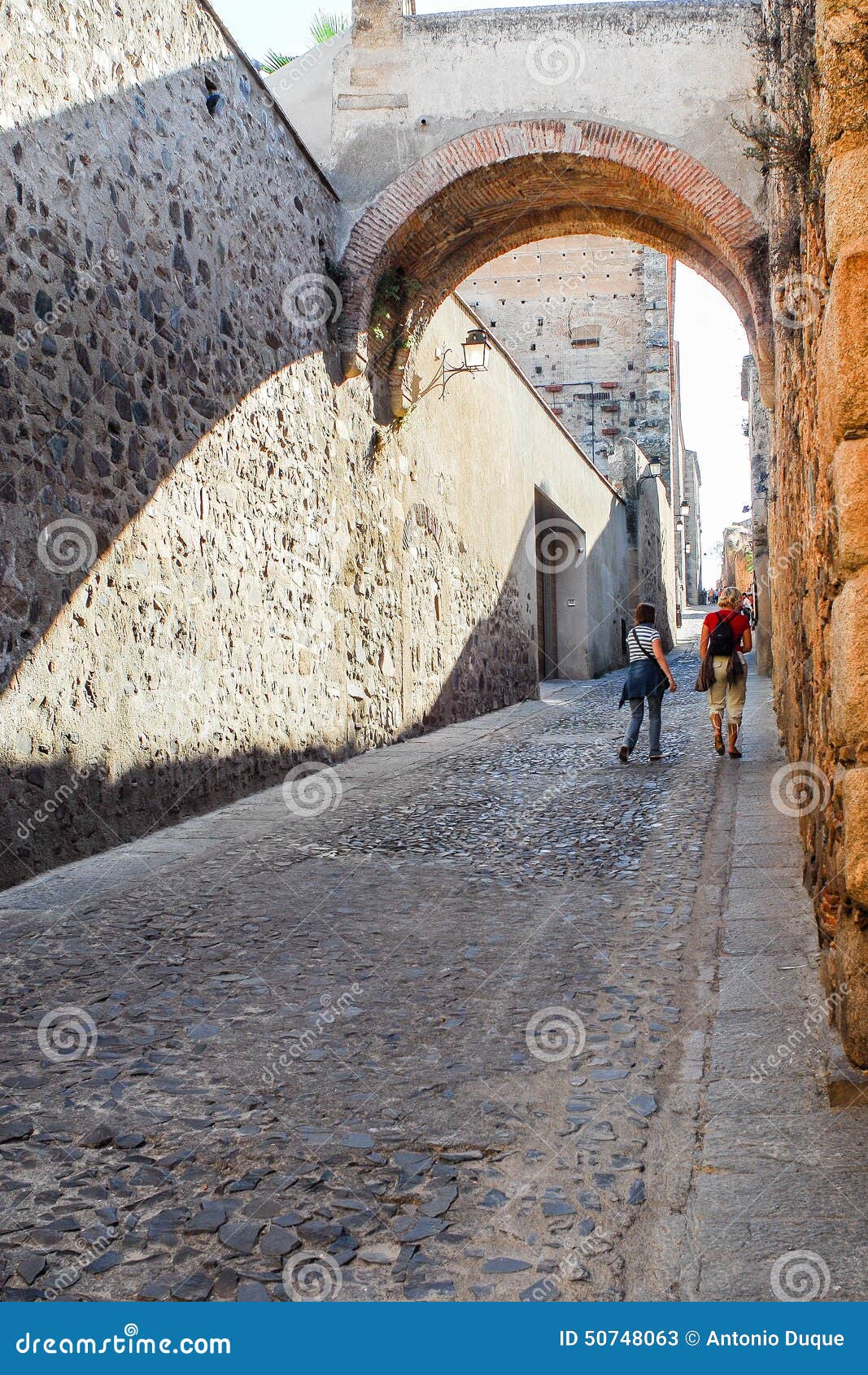 Medieval quarter editorial stock photo. Image of extremadura - 50748063