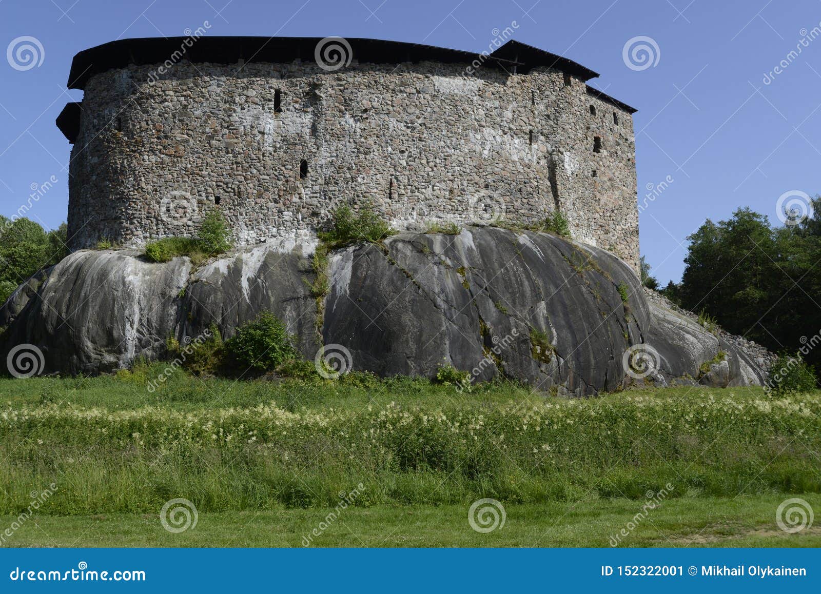 Medieval Raseborg Castle on a Rock in Finland Stock Image - Image of ...