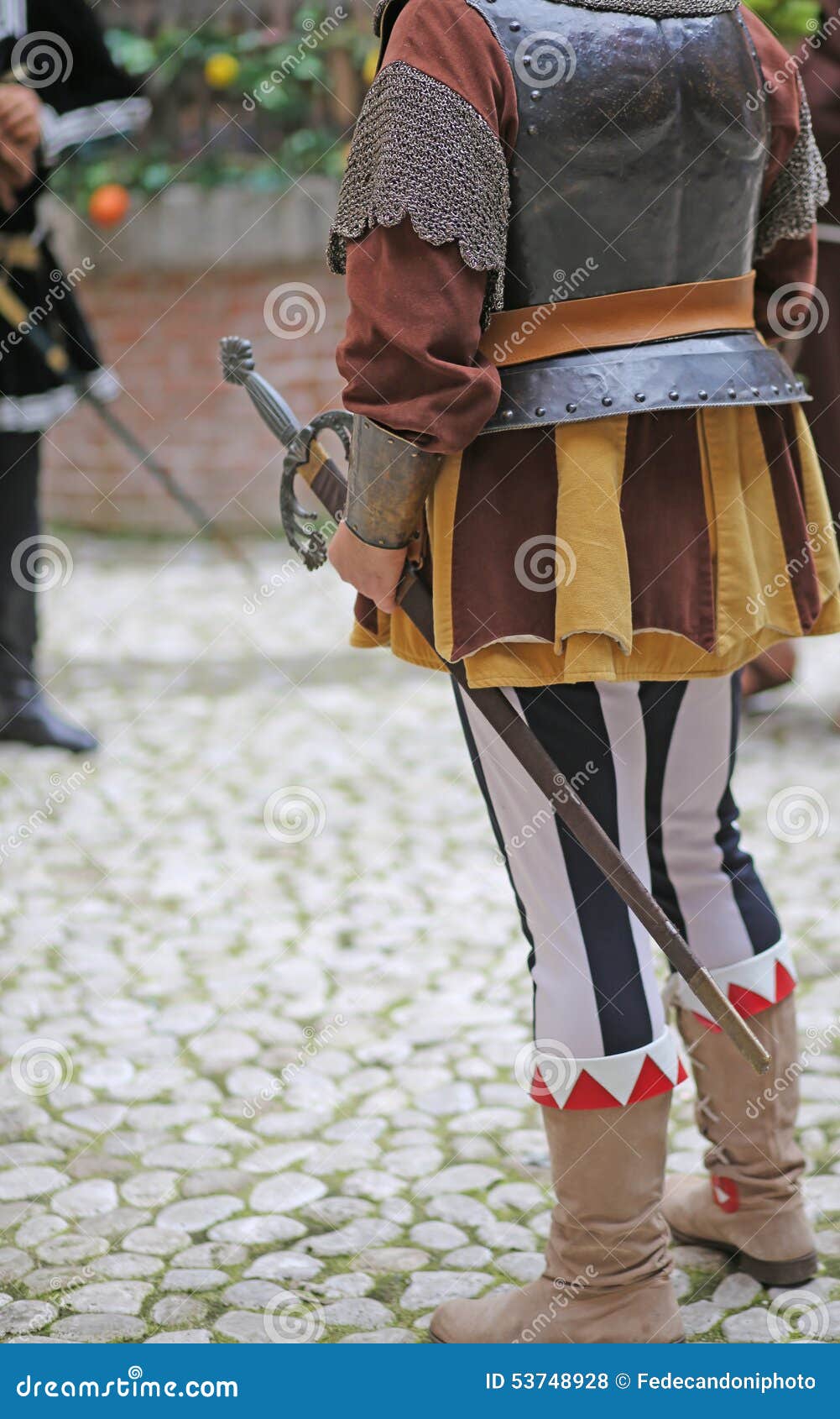 Medieval reenactment stock photo. Image of ages, carnival - 53748928
