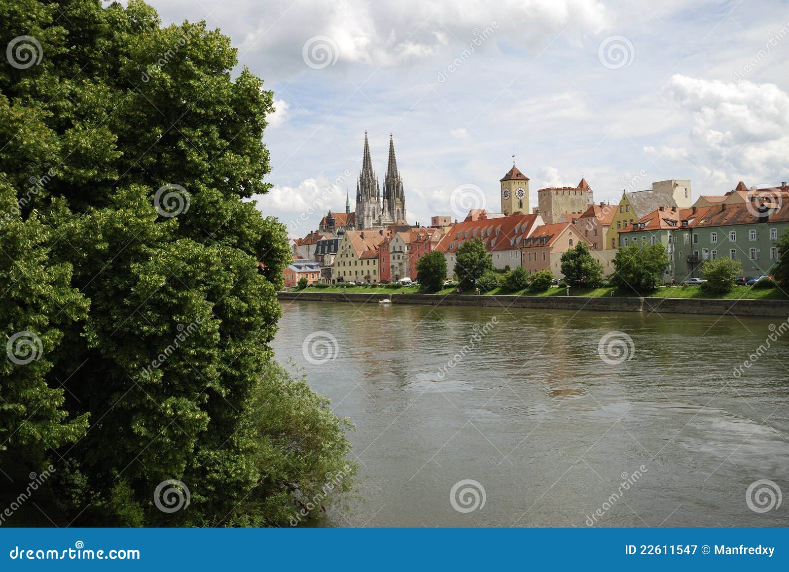 Medieval Regensburg stock image. Image of architecture - 22611547