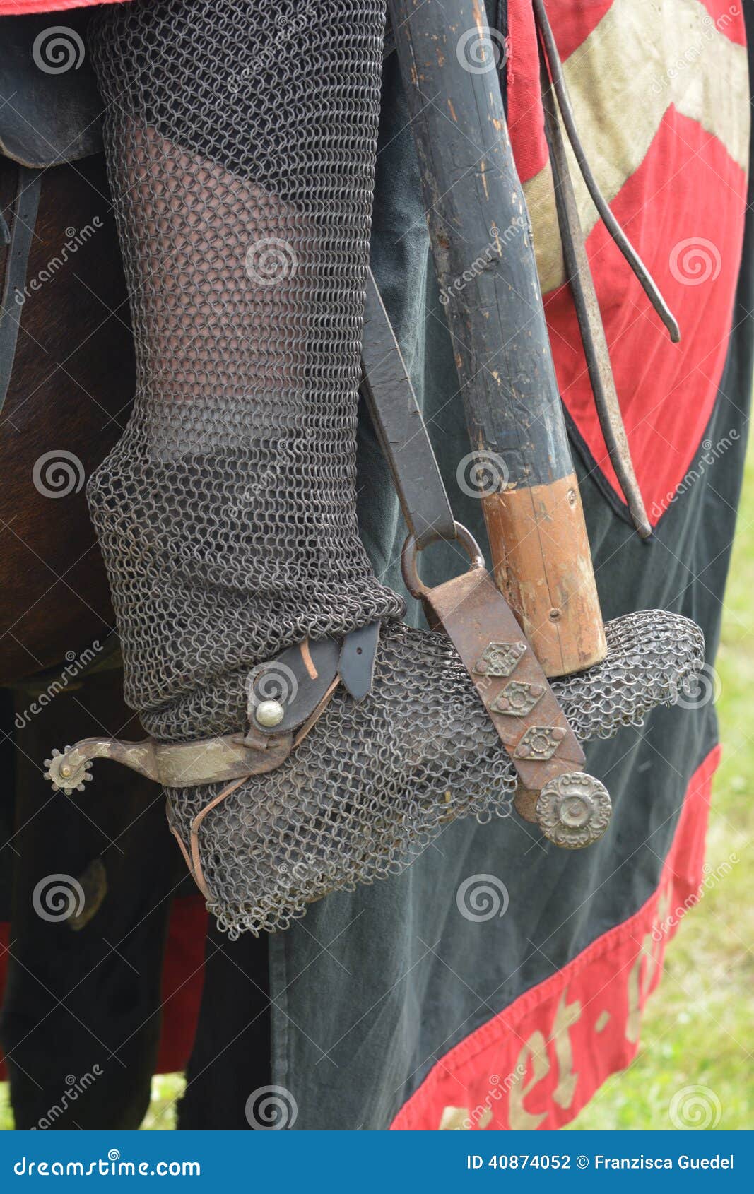 Medieval Riding Boot in Stirrup Stock Photo - Image of competition ...