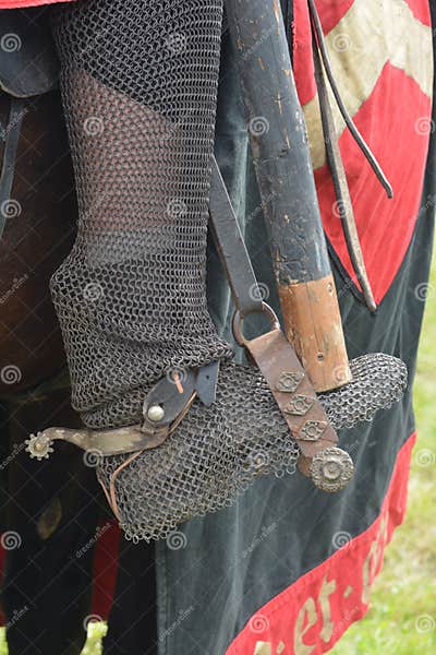 Medieval Riding Boot in Stirrup Stock Photo - Image of competition ...
