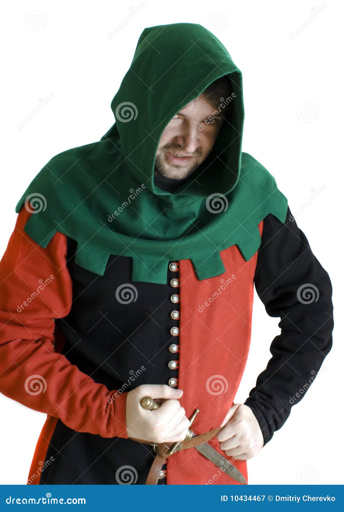 Medieval robber stock image. Image of dagger, bristle - 10434467