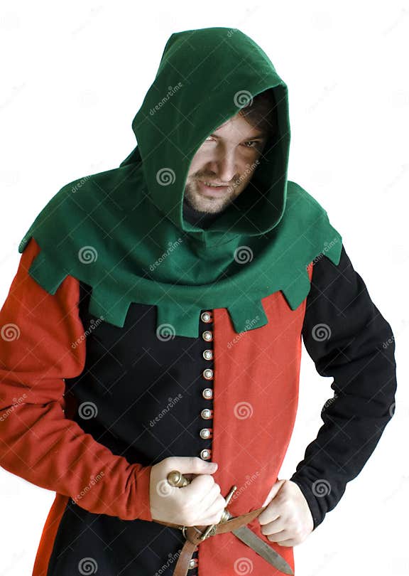 Medieval robber stock image. Image of dagger, bristle - 10434467