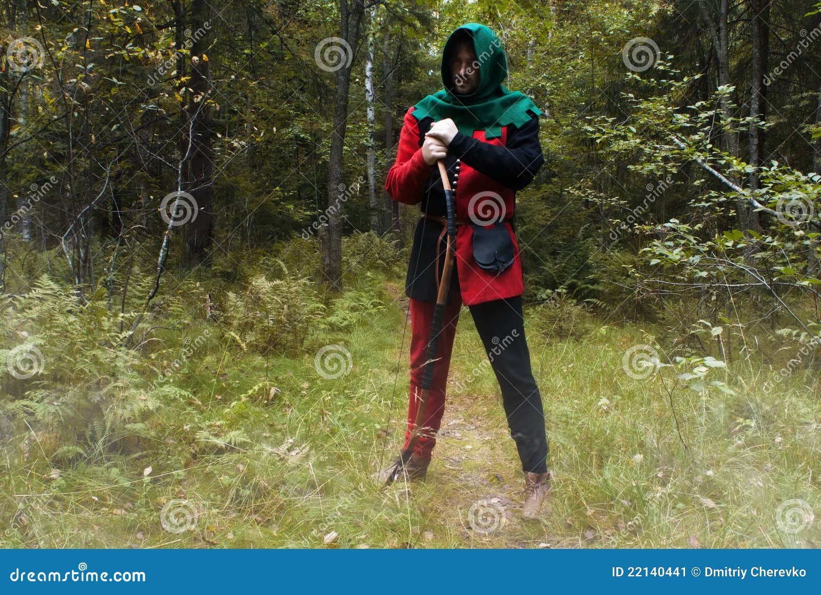 Medieval robber archer stock image. Image of middle, medieval - 22140441