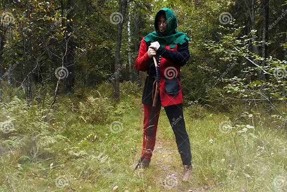 Medieval robber archer stock image. Image of middle, medieval - 22140441