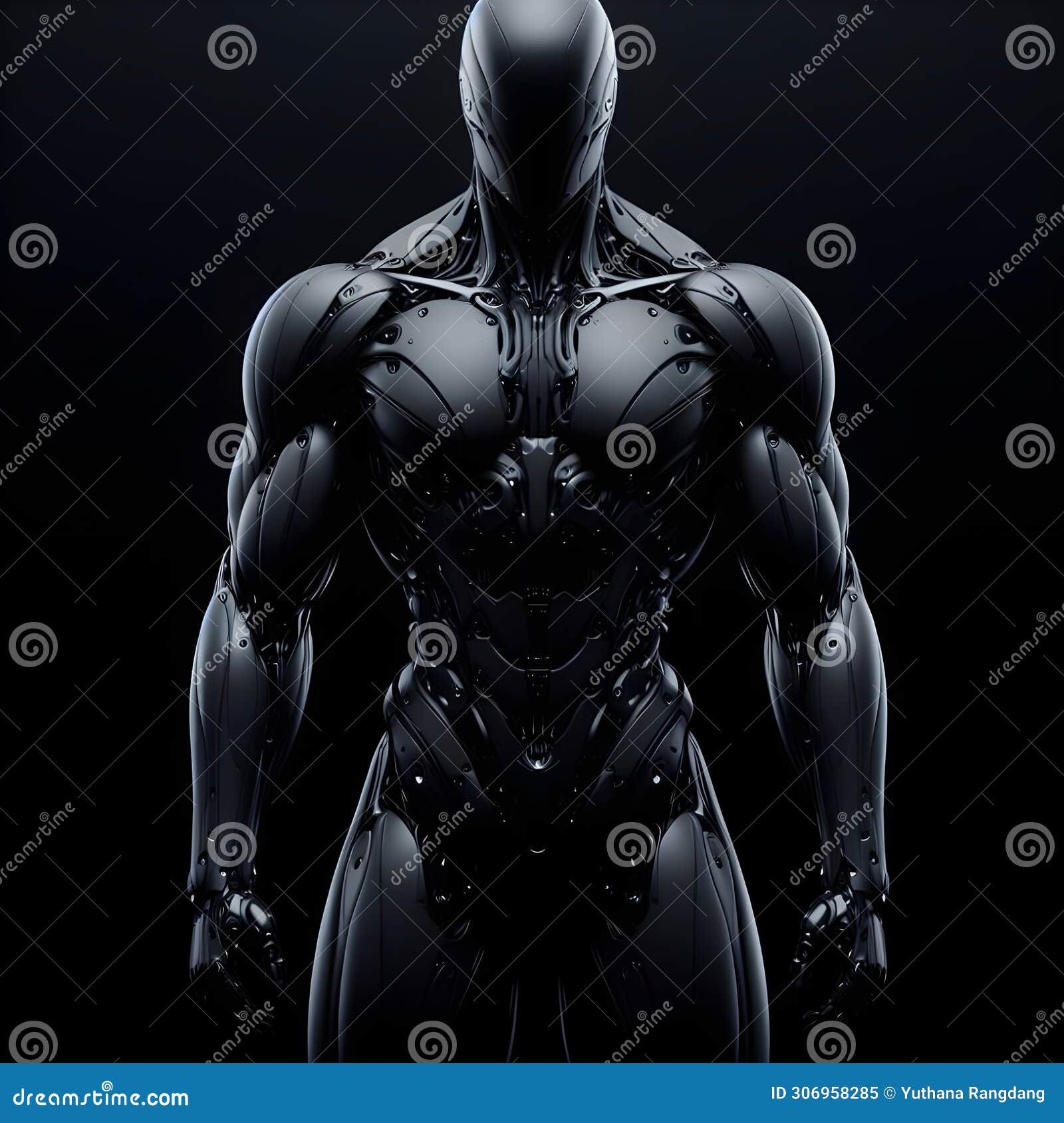 Medieval Robot Cyborg Warrior. Stock Illustration - Illustration of ...