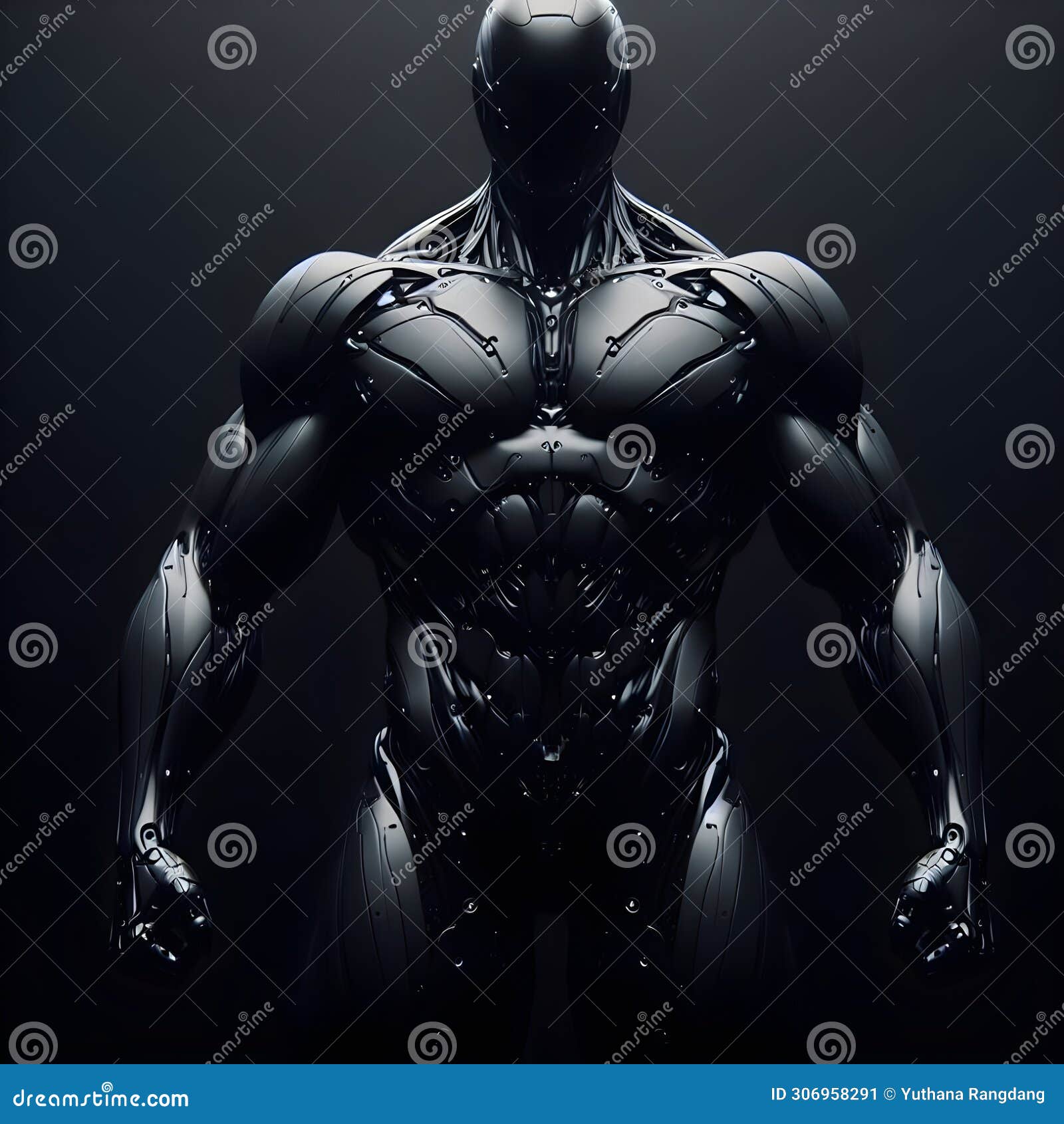 Medieval Robot Cyborg Warrior. Stock Illustration - Illustration of ...