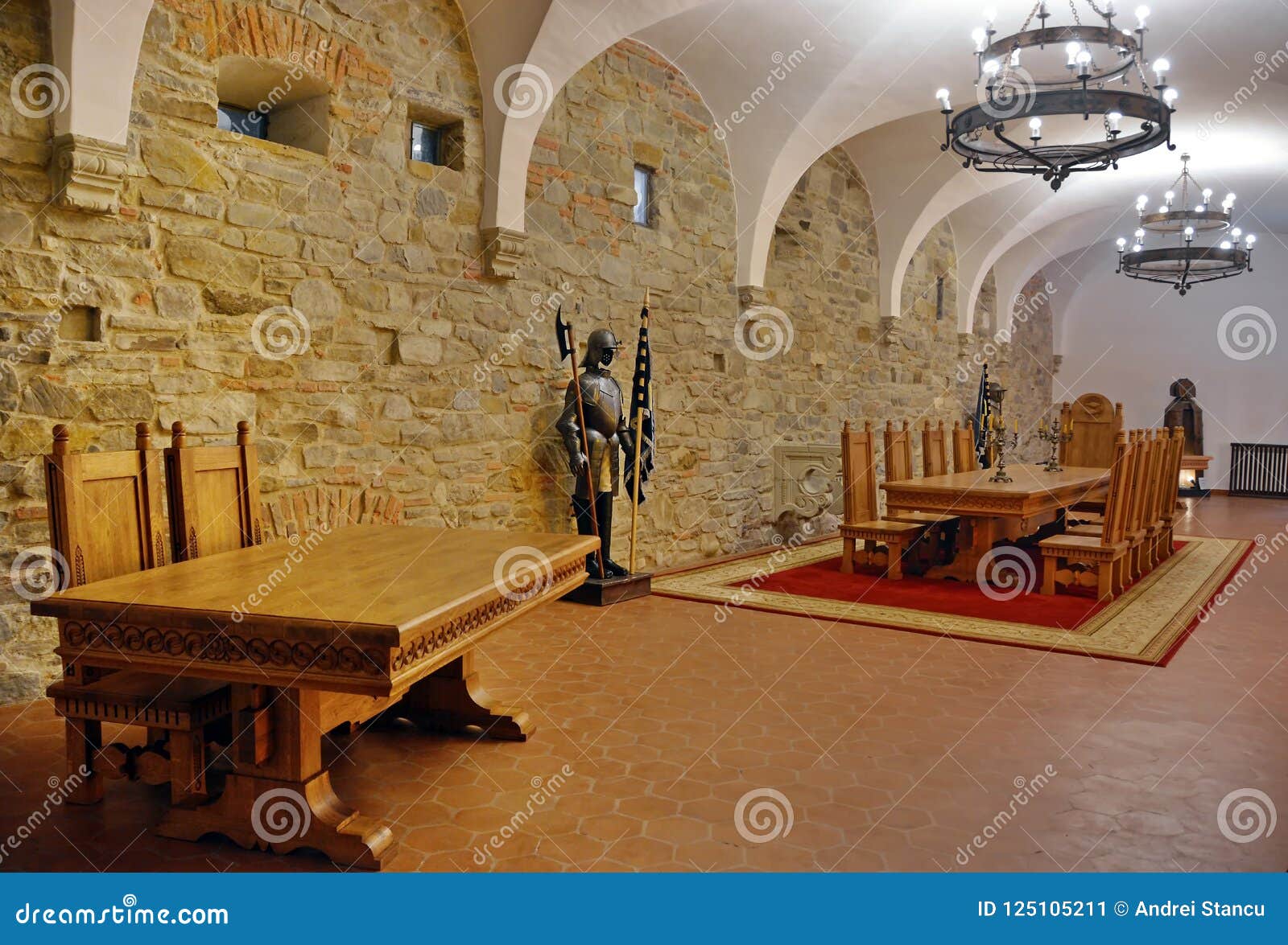 Medieval Room stock image. Image of building, arch, medieval - 125105211