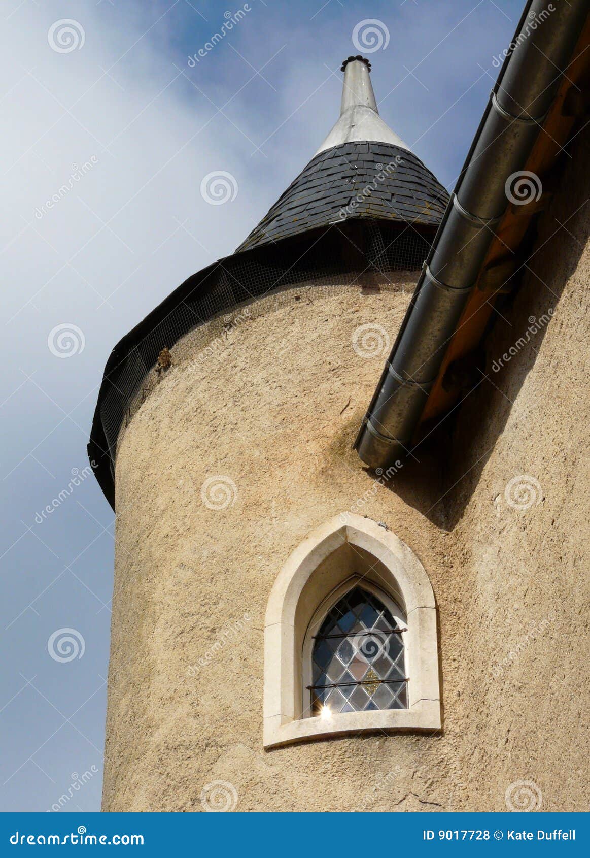 Medieval Round Tower stock photo. Image of tower, montmorillon - 9017728